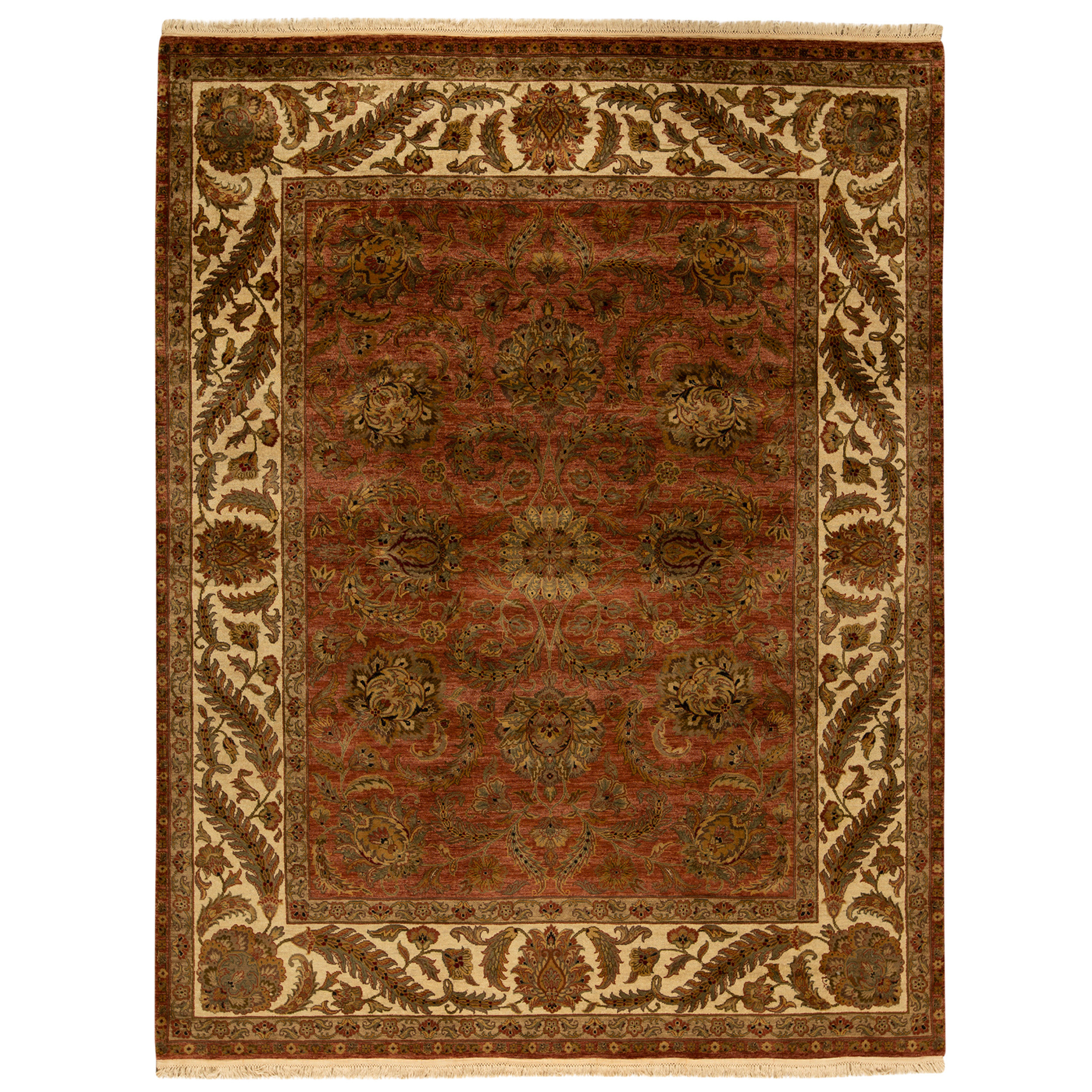 Bokara Rug Co., Inc. High-Quality Hand-Knotted Rust Area Rug | Wayfair