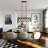 17 Stories 5-Light Kitchen Island Linear Pendant Industrial Rectangle ...