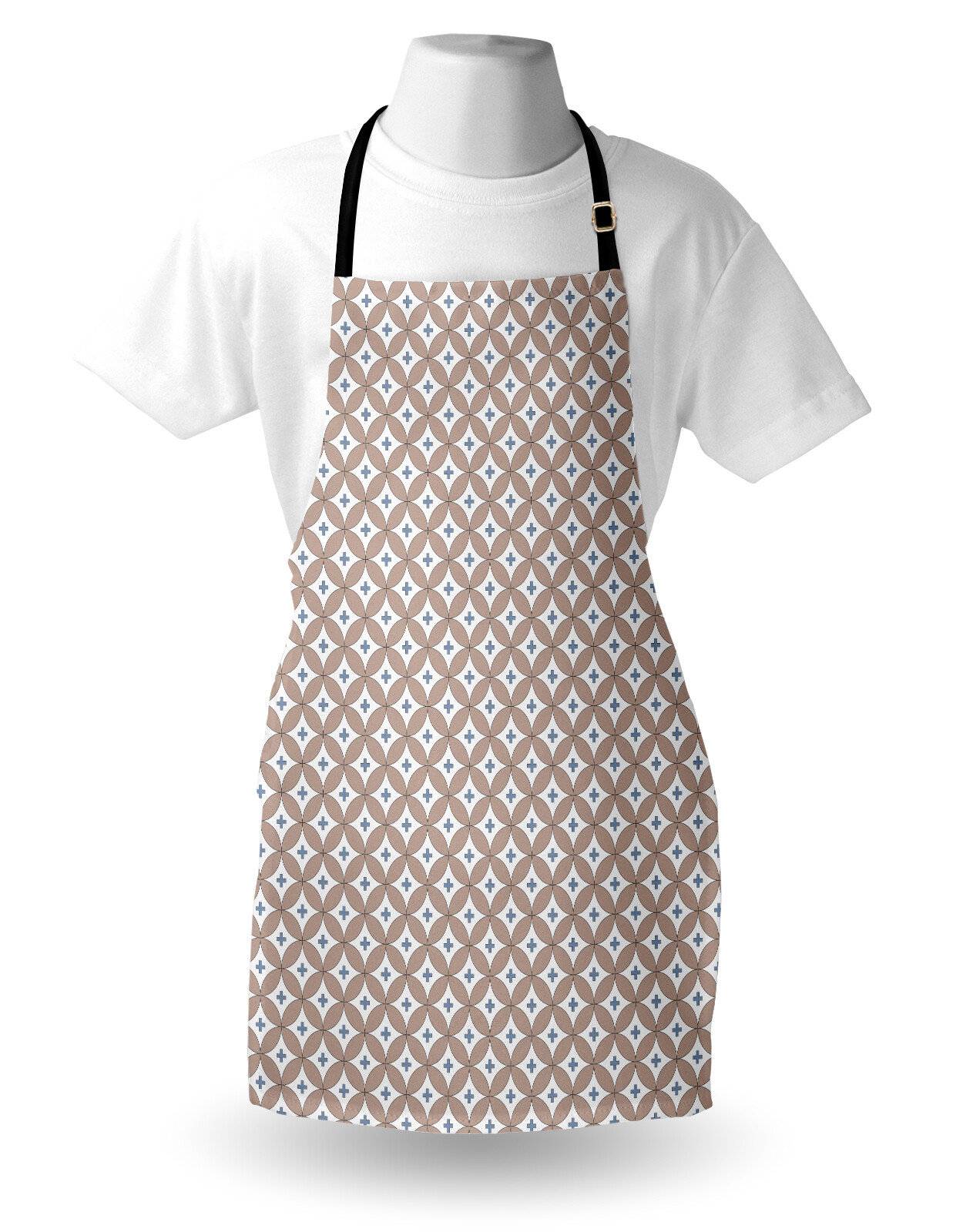 East Urban Home Geometric Apron Unisex, Circles Plus Signs, Adult Size ...
