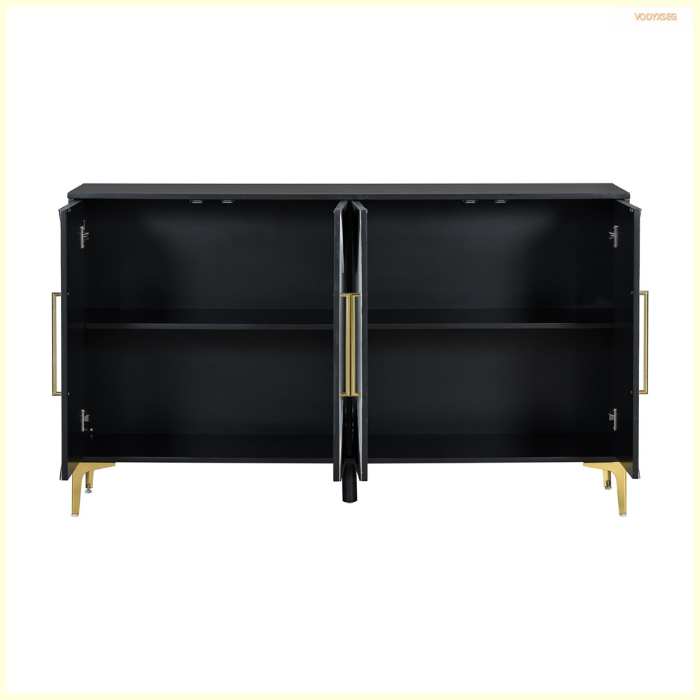 Mercer41 Unique Features of a Four-Door Cabinet with Two-Tone ...