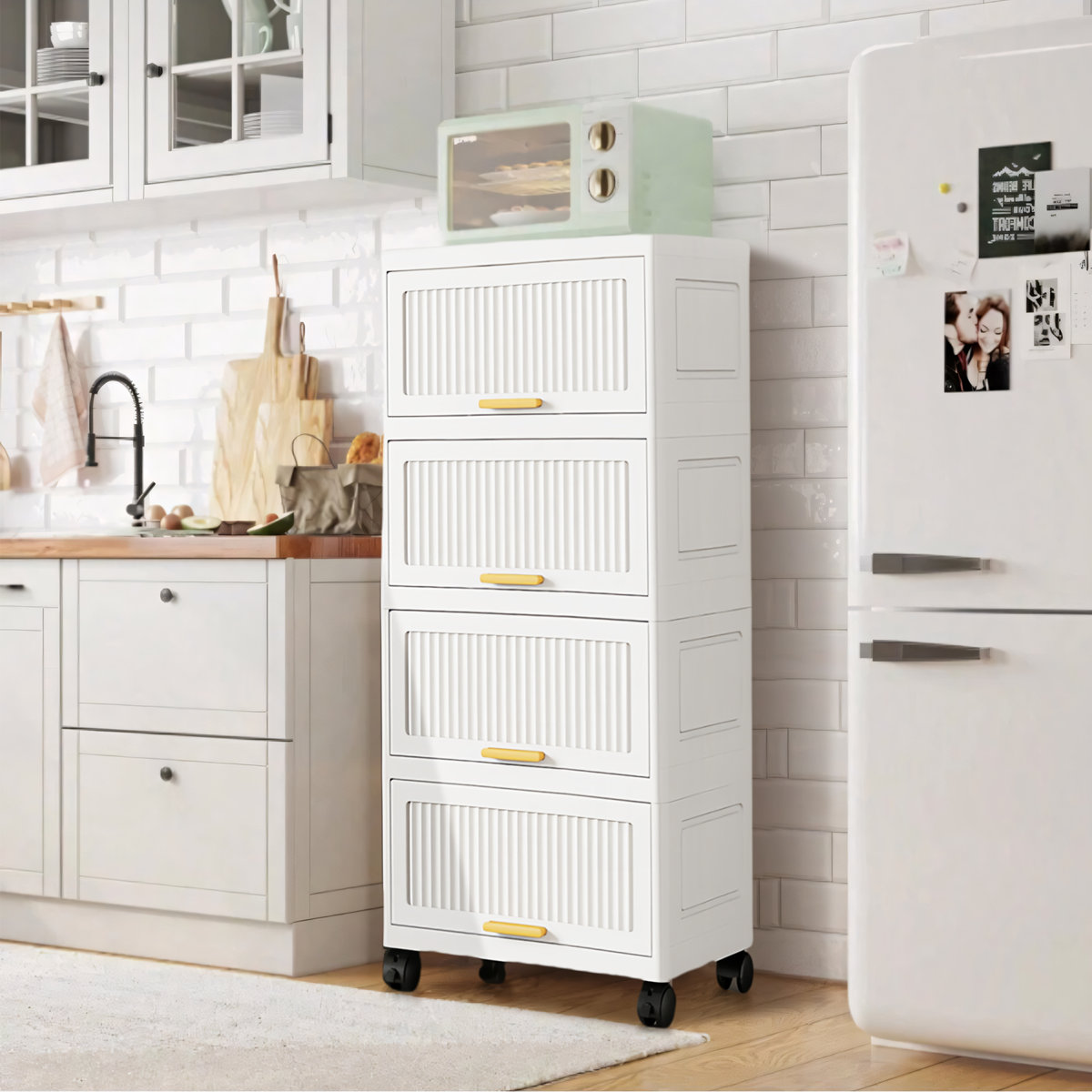 Rebrilliant Storage Drawer With Locking Wheels In Bedroom And Kitchen ...