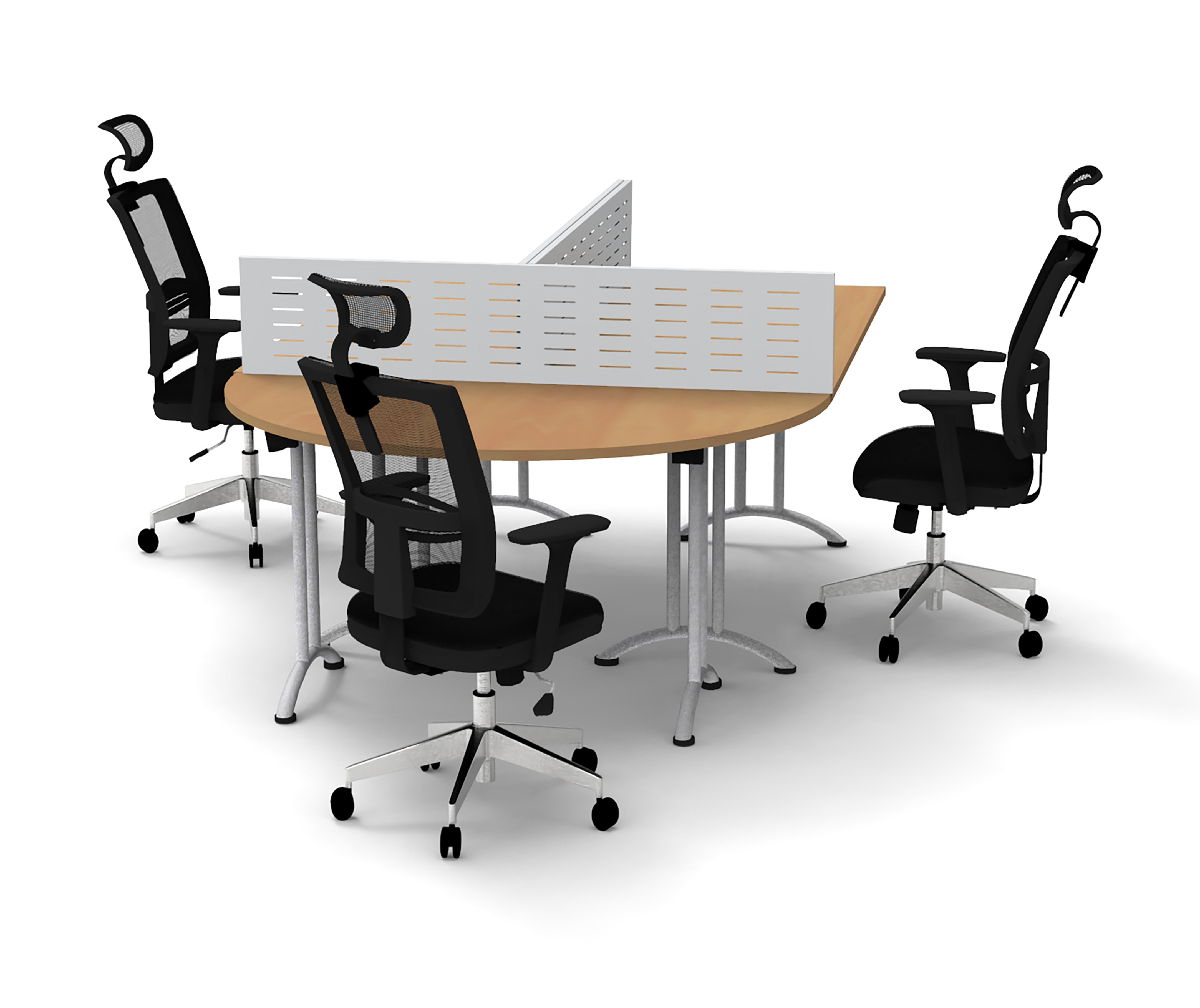 Inbox Zero Half-Round Meeting Table | Wayfair