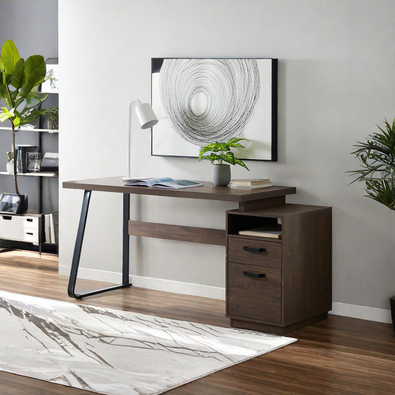 17 Stories 65-inch Desk with Drawers - Wayfair Canada