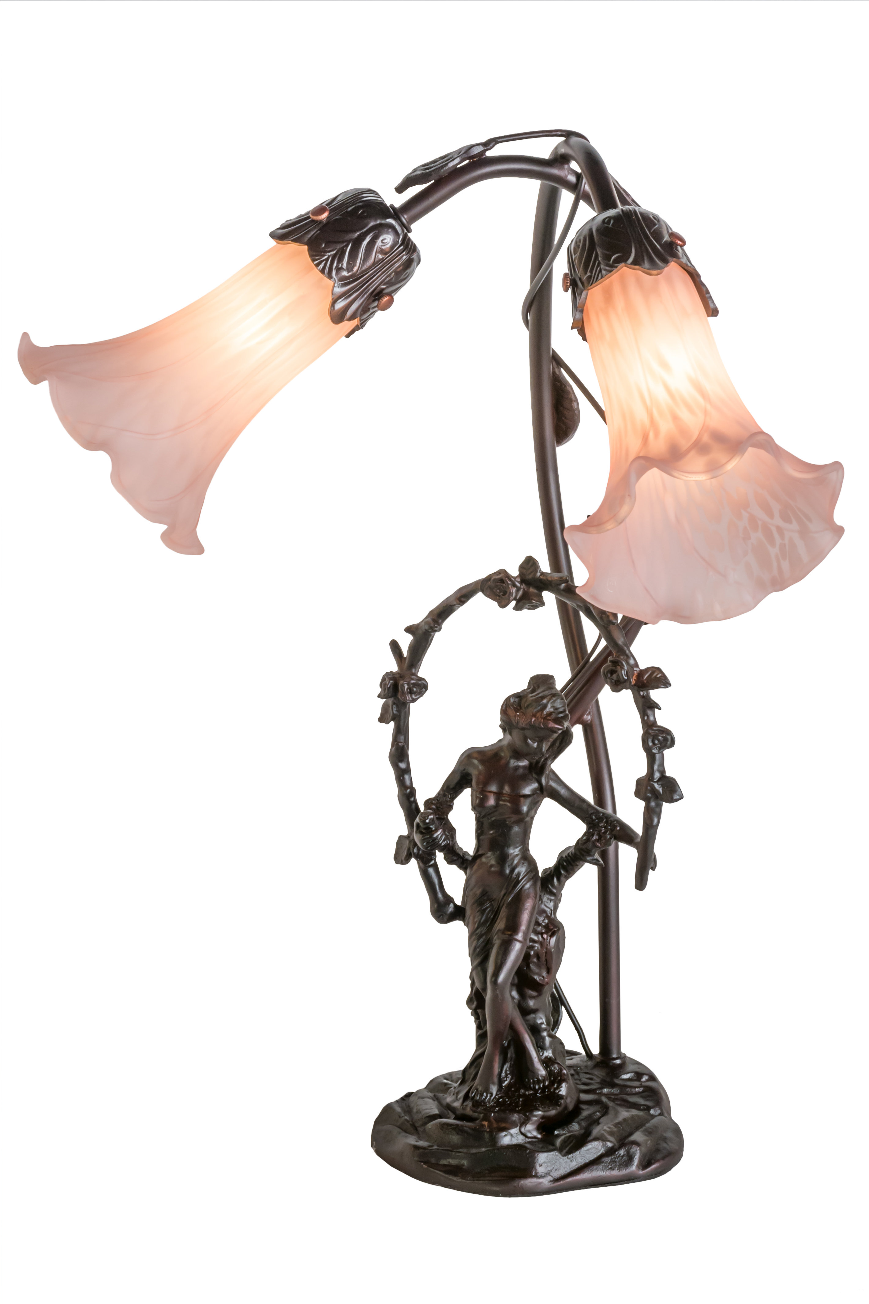 Meyda Lighting Trellis Girl Lily Metallic Table Lamp - Wayfair Canada