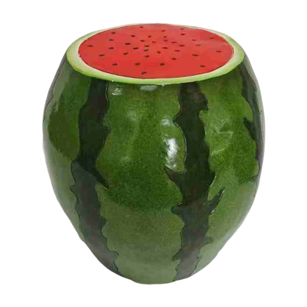 Ophelia & Co. Watermelon Fruit Stool, Oversized Resin Stool, Side Table ...