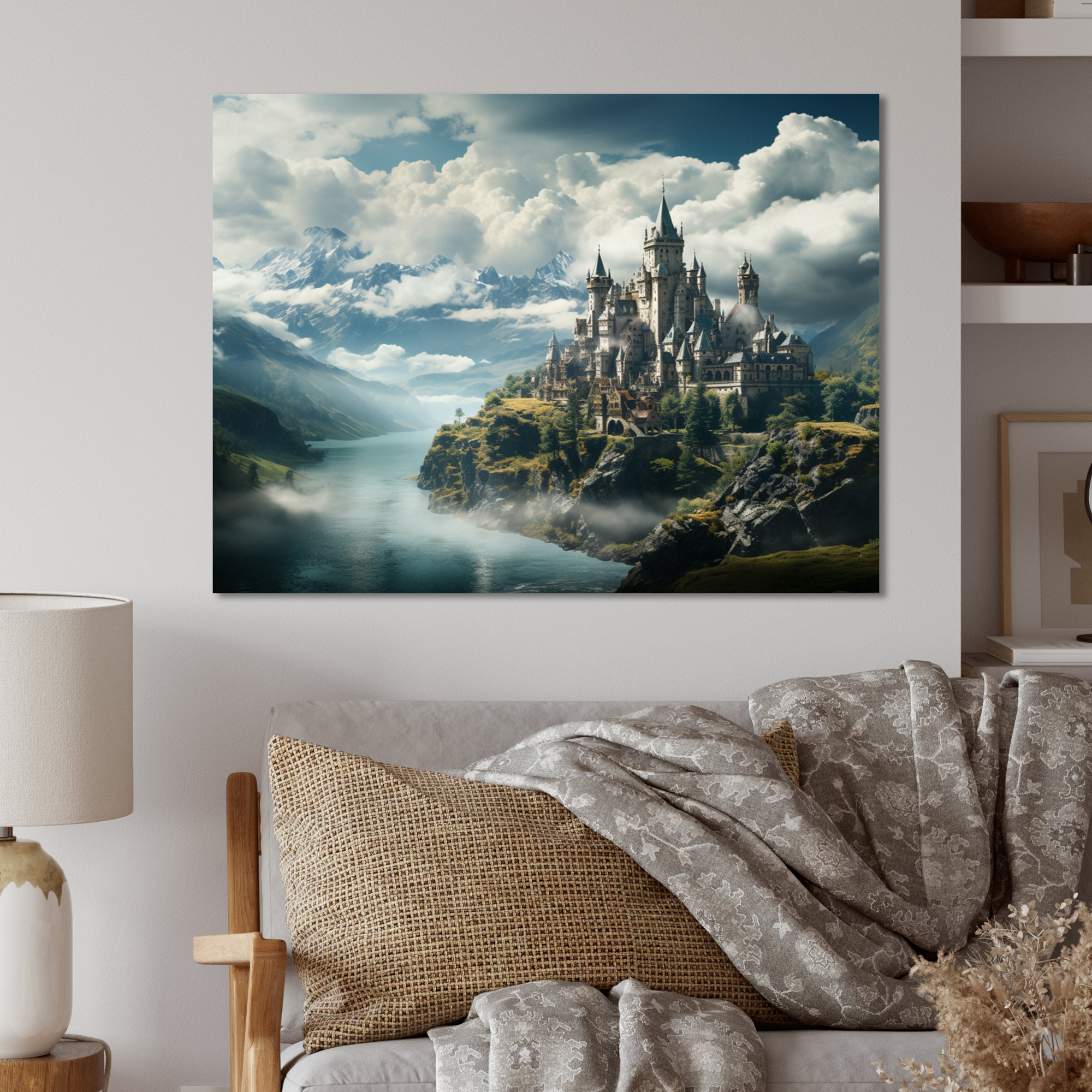 Latitude Run® Castles Castle In The - Architecture Print on Metal | Wayfair