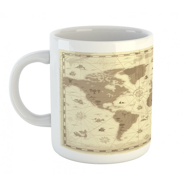 East Urban Home Map Coffee Mug | Wayfair