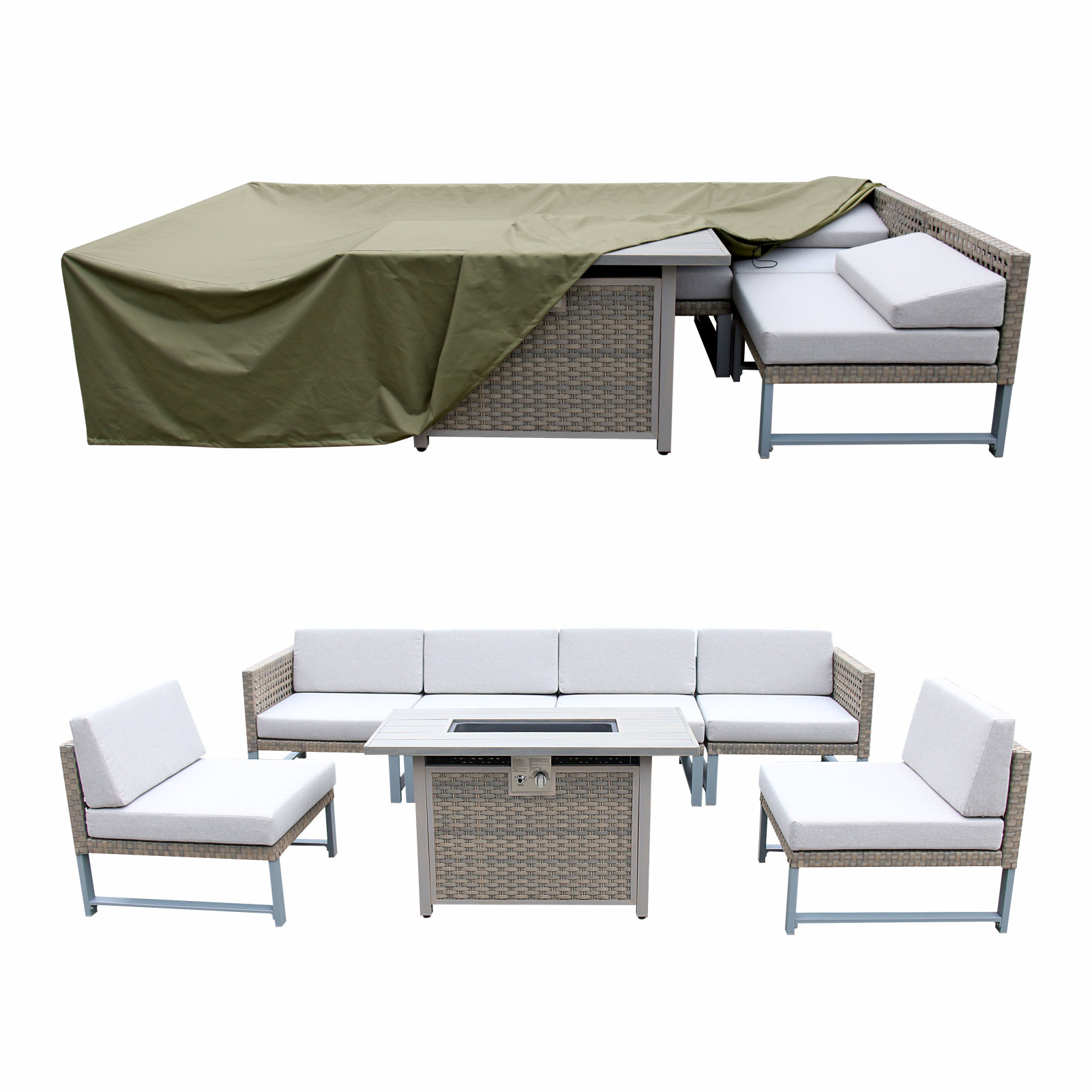 Arlmont & Co. Outdoor Conversation Set Cover | Wayfair