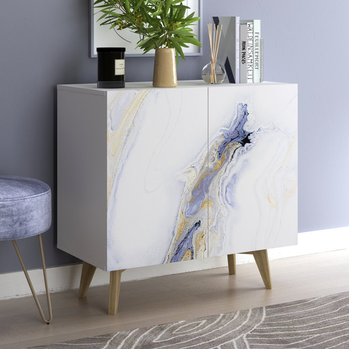 Wade Logan® Bostyn Art 2 Door Accent Cabinet & Reviews | Wayfair