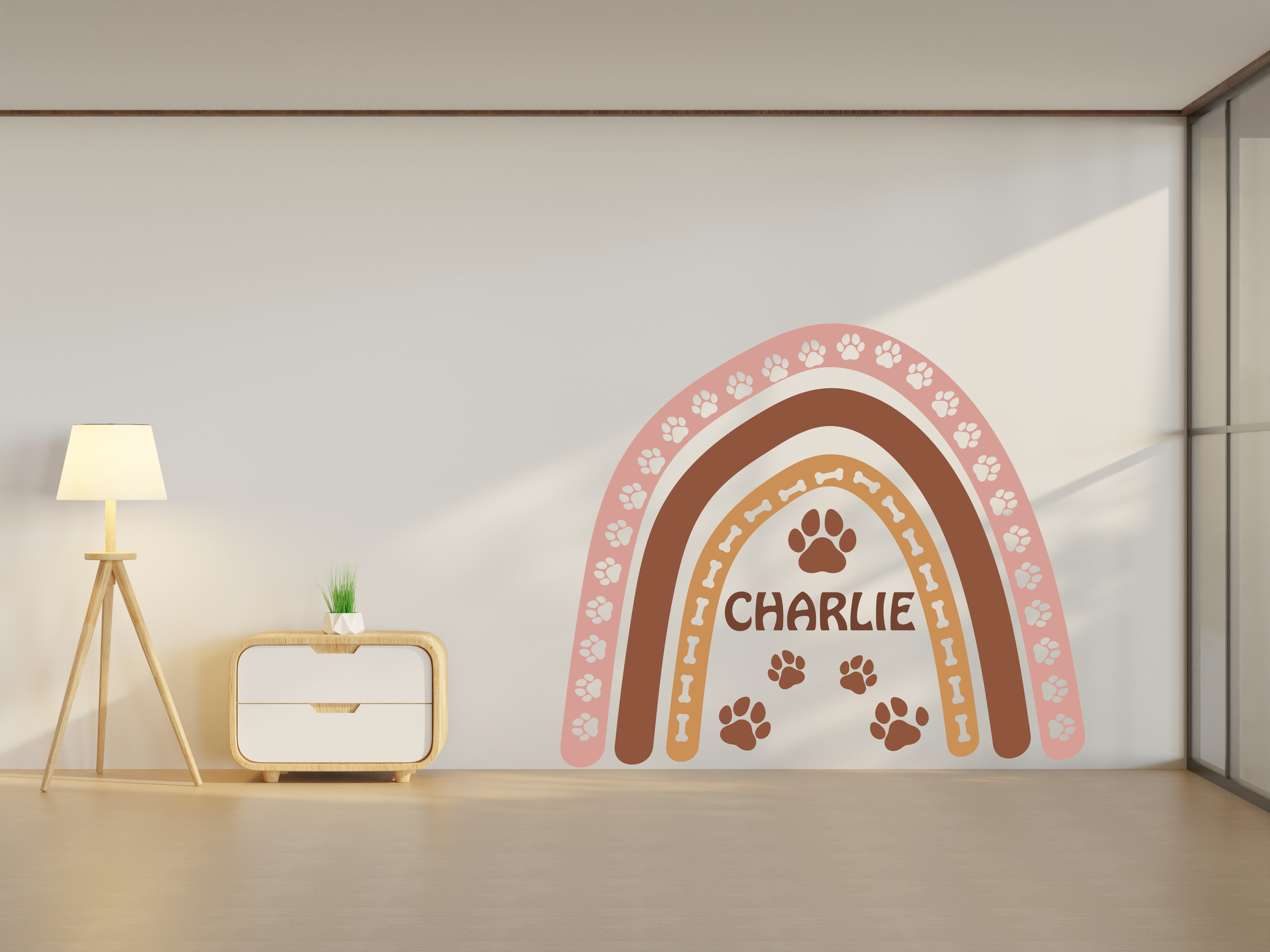 Tucker Murphy Pet™ Dog Wall Decal Dog Boho House Decor Dog Kids Dog ...