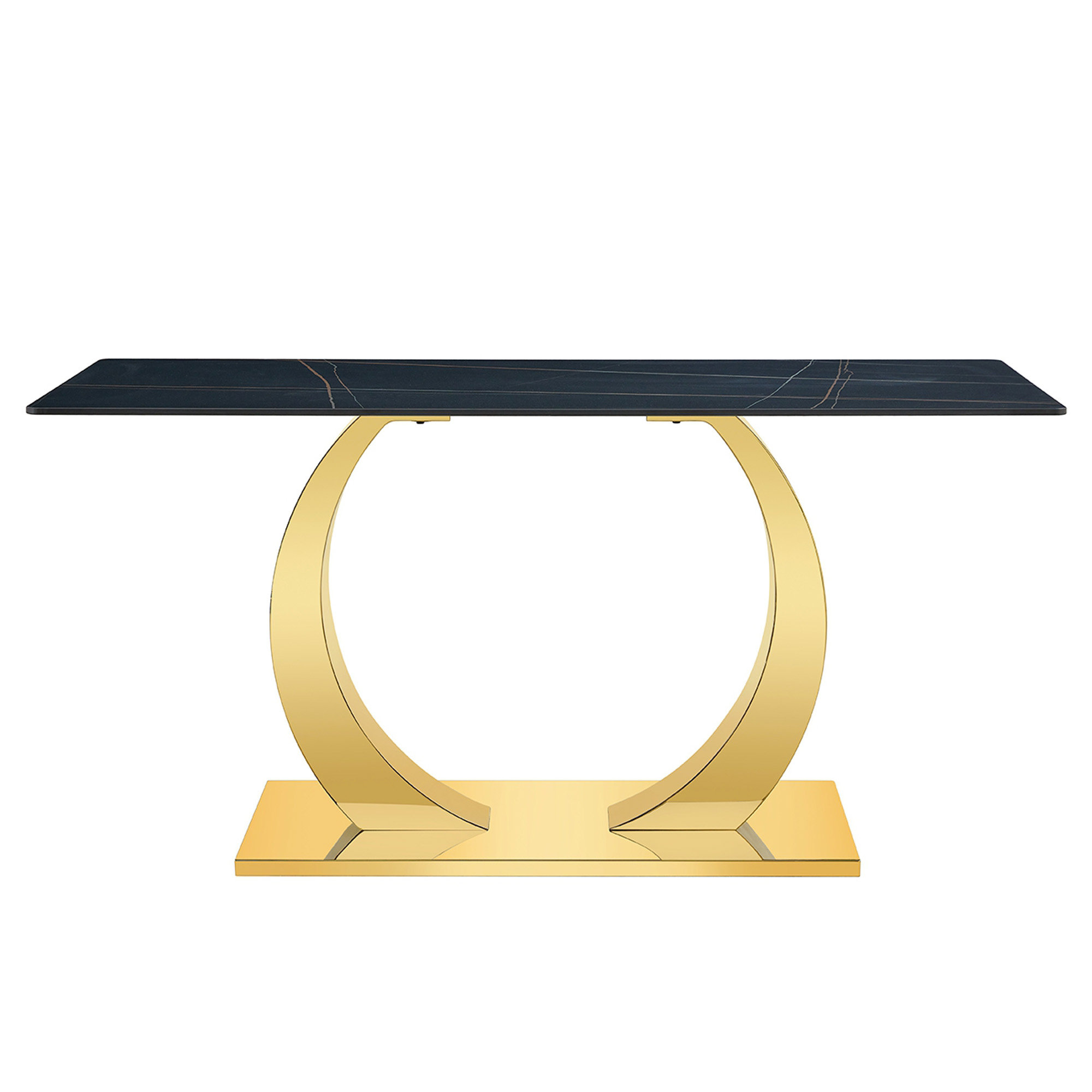 Mercer41 63 X 31.5 X 30-Inch Sintered Stone Dining Table - A Perfect ...