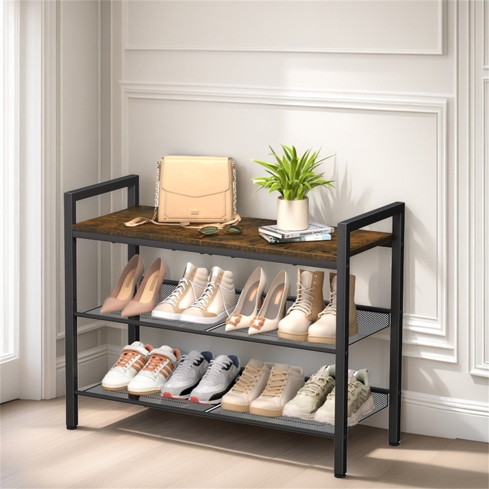 17 Stories Front Entrance Shoe Rack, Entrance Shoe Rack, 12-16 Pairs Of ...