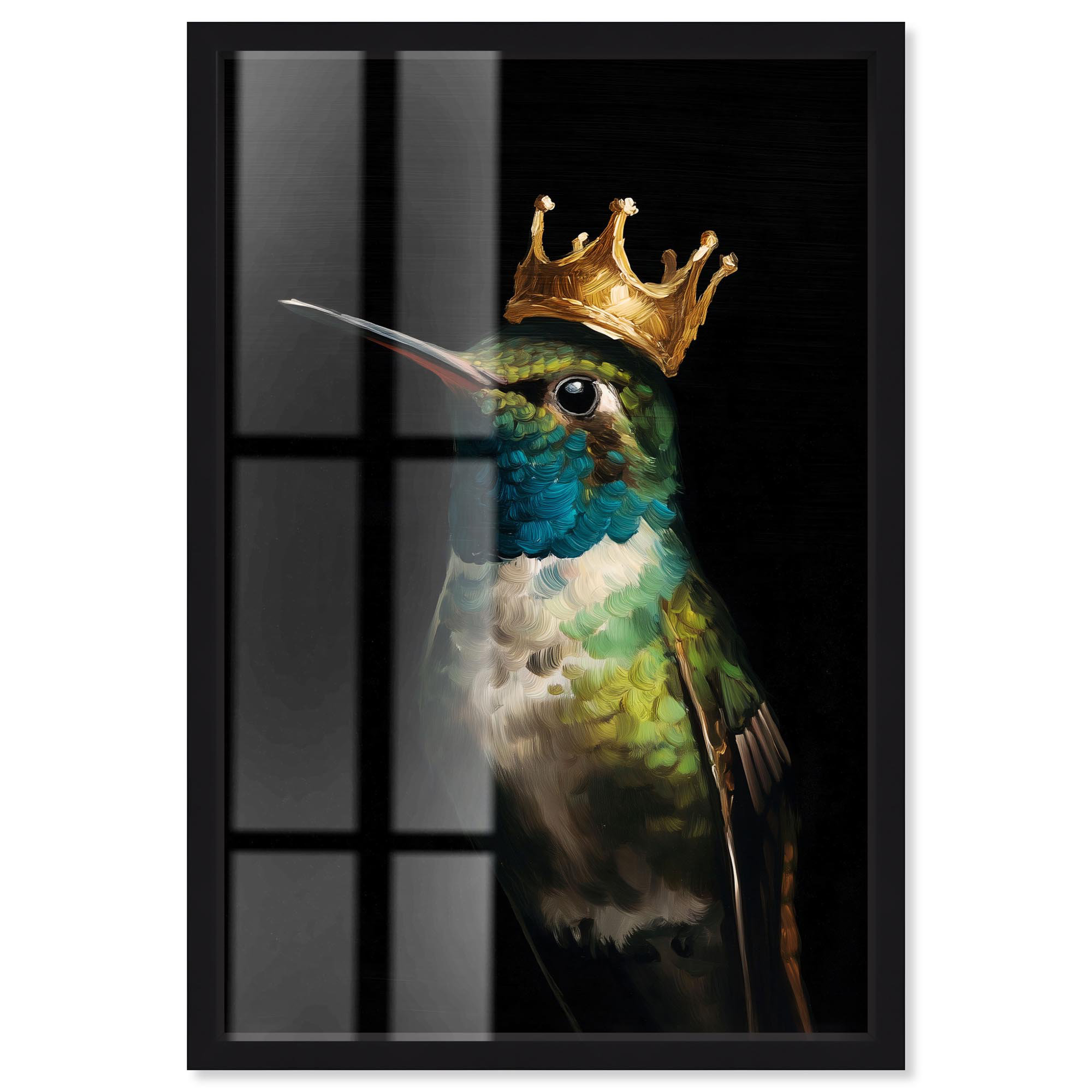 Art Remedy Crowned Azure Bird I Shadowbox Print Bird Wall Art by Art ...