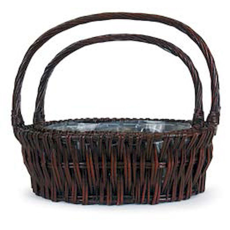 August Grove® Oval 2 Piece Wicker Basket Set | Wayfair