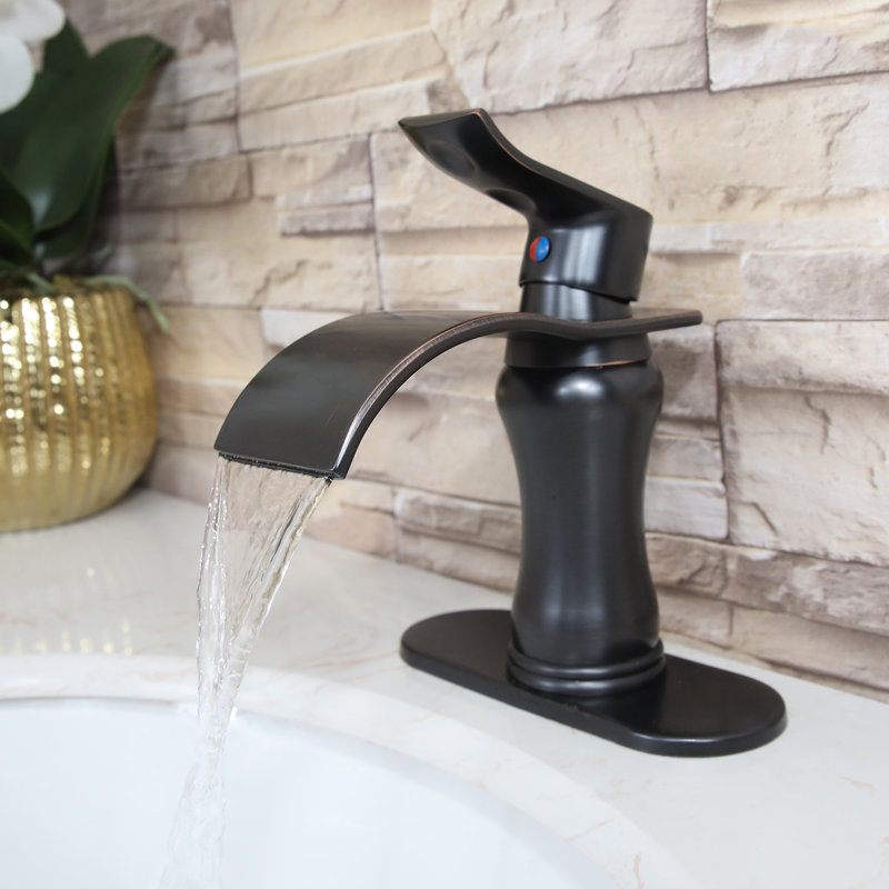 Aquafaucet DFI Single-Hole Single-handle Bathroom Faucet & Reviews ...