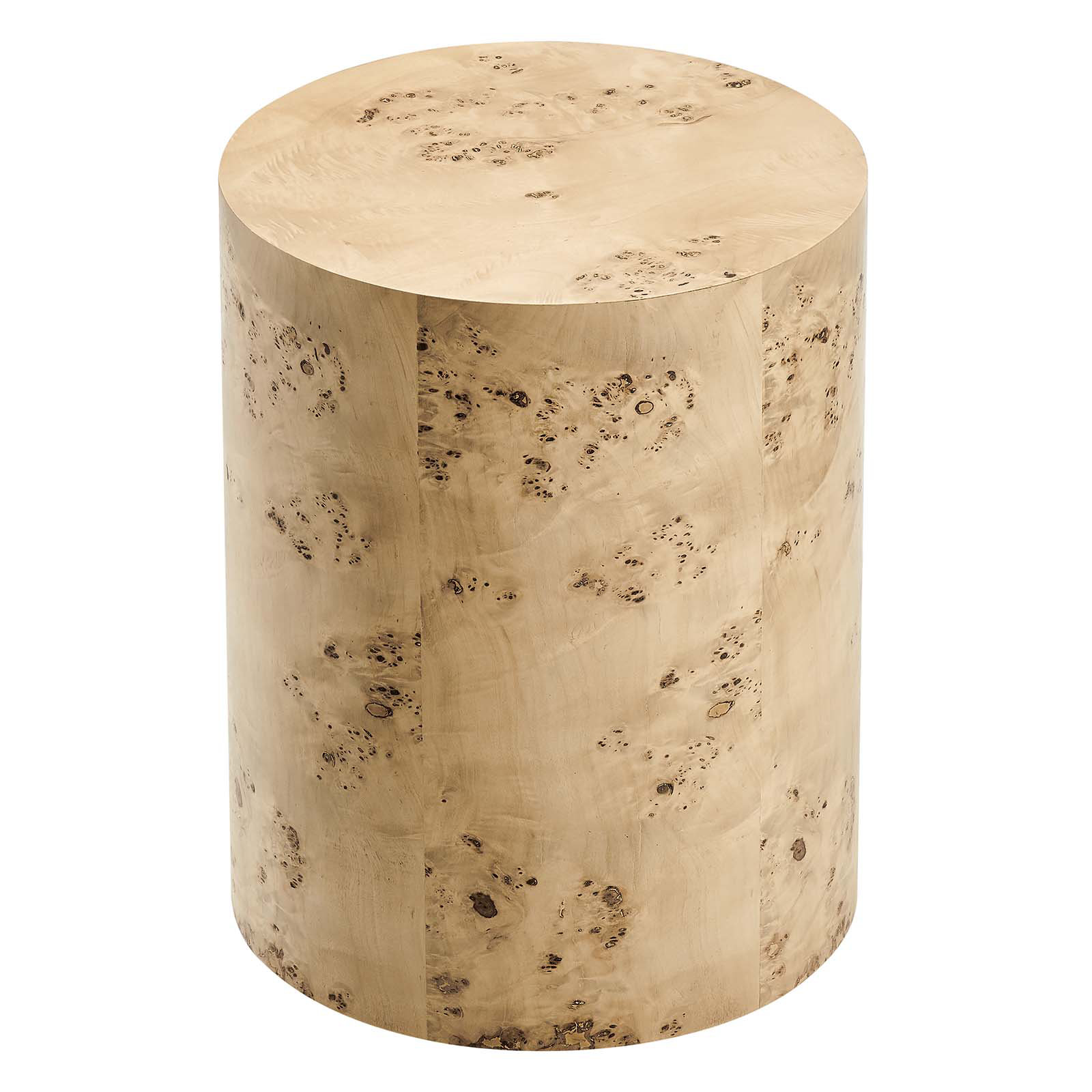 Modway Cosmos 16" Round Burl Wood Side Table & Reviews | Wayfair