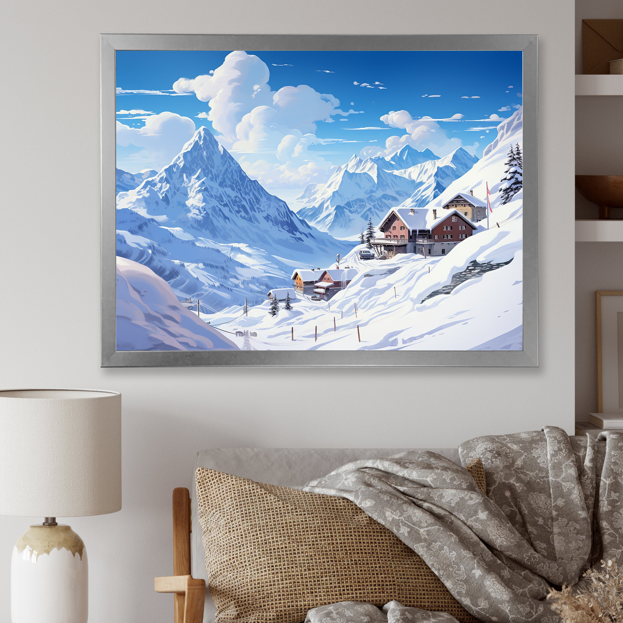 Millwood Pines Alpine Mountains Solitude Winter Glow III - Winter ...