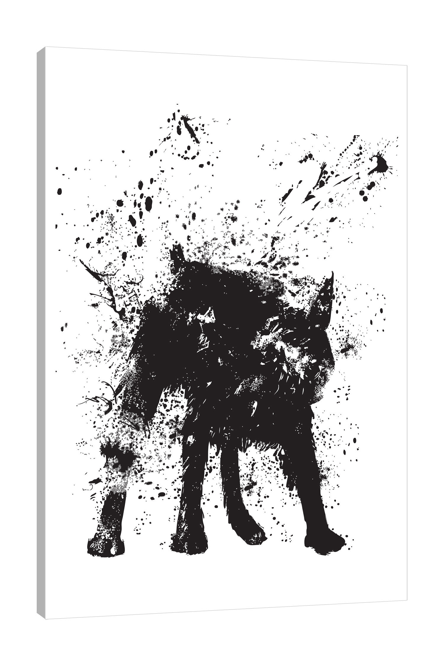 Trinx "Wet Dog" Gallery Wrapped Canvas By Balazs Solti - Wayfair Canada