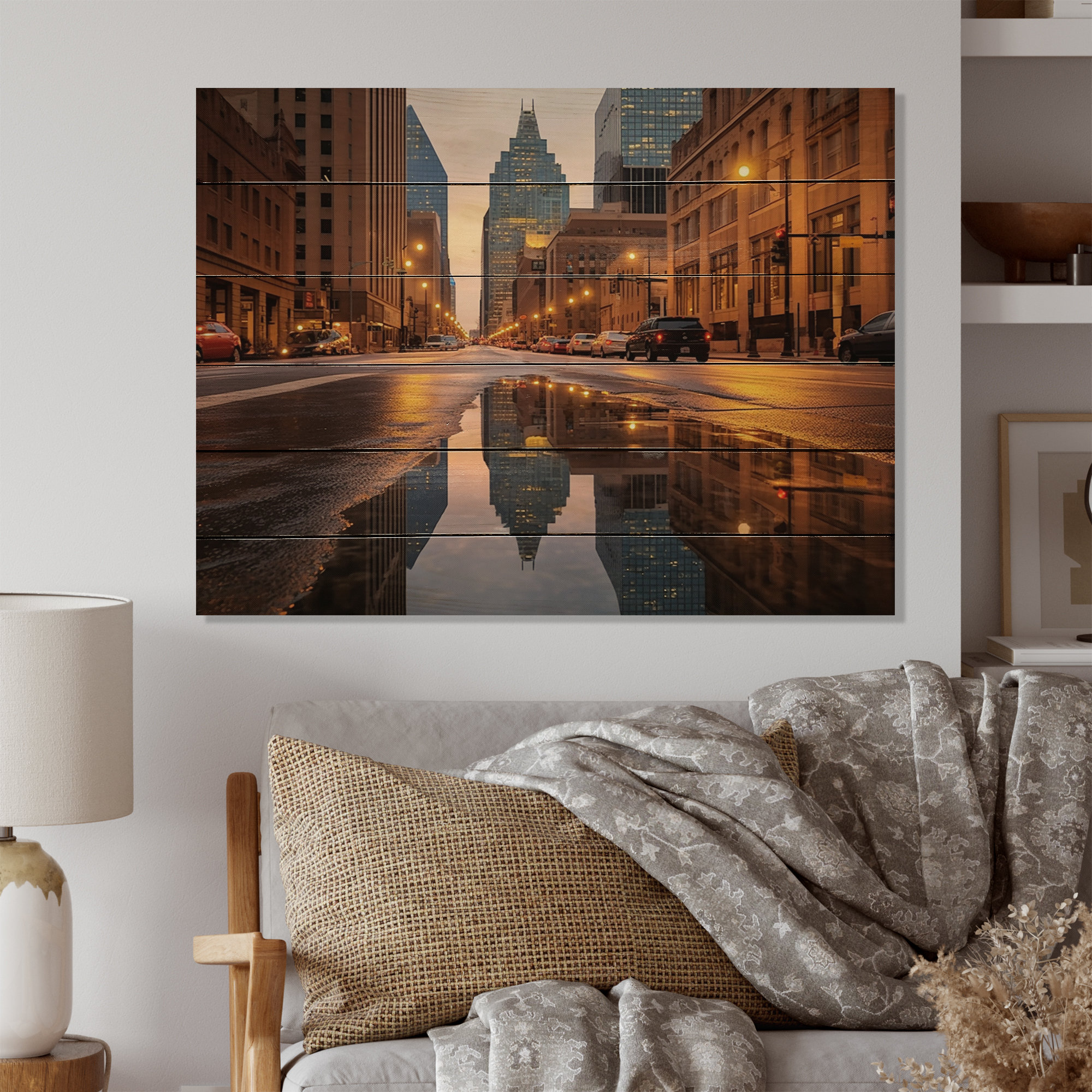 Latitude Run® Dallas Perspectives II On Wood Print | Wayfair