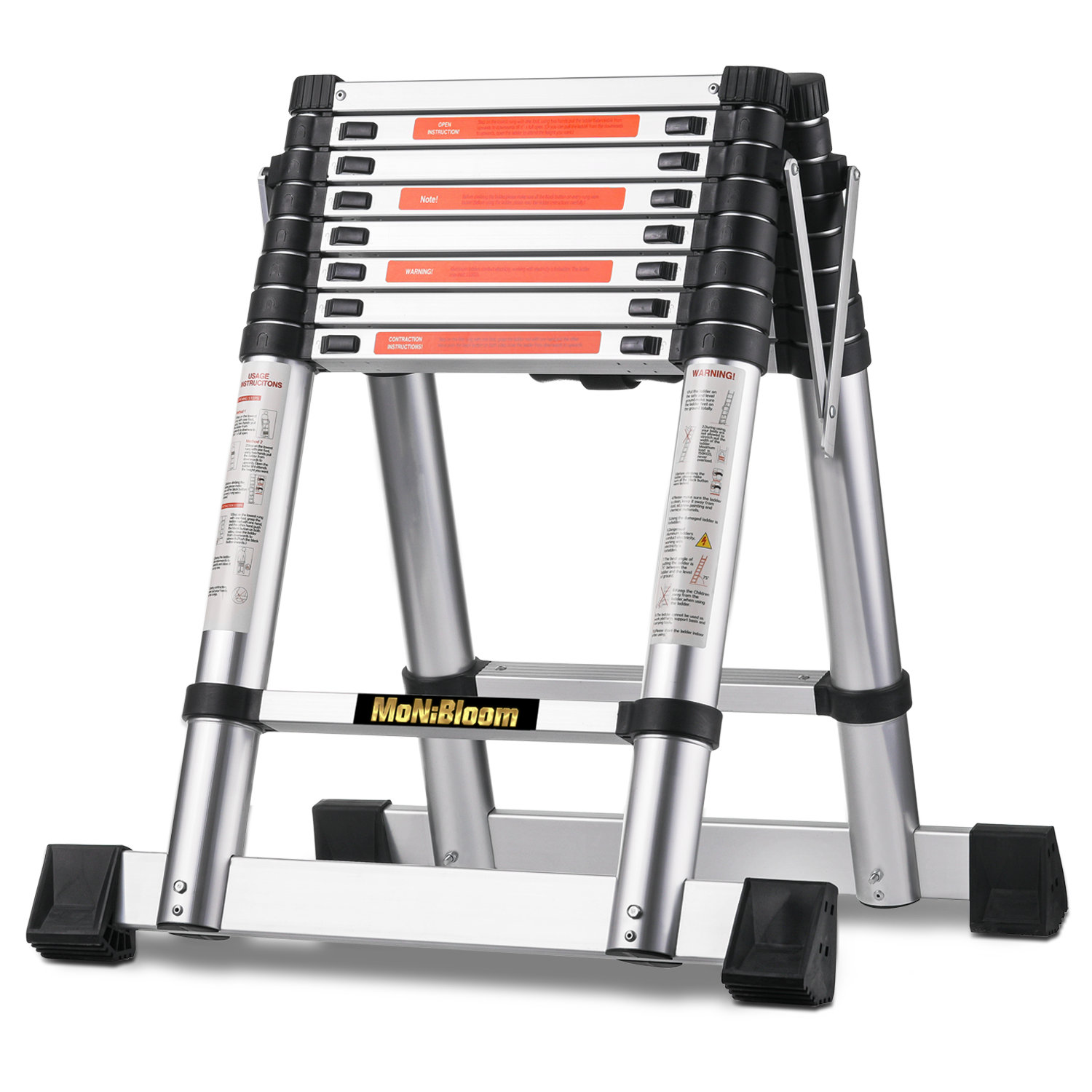 WFX Utility™ Kennemer 9 - Step Aluminum Lightweight Folding Step Ladder ...