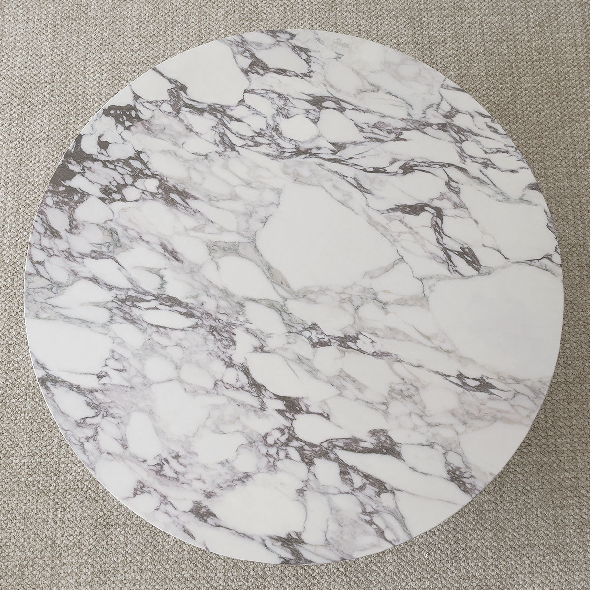 Wrought Studio™ Asherville 40" Faux Marble Round Pedestal Coffee Table ...