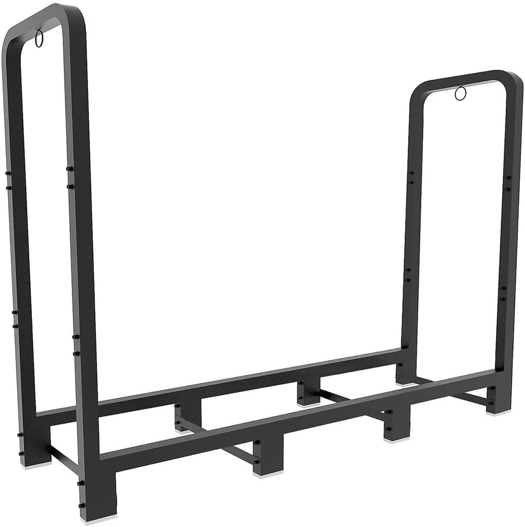 COAHAHA Heavy Duty Log Caddy With Pneumatic Wheels, Steel Construction ...