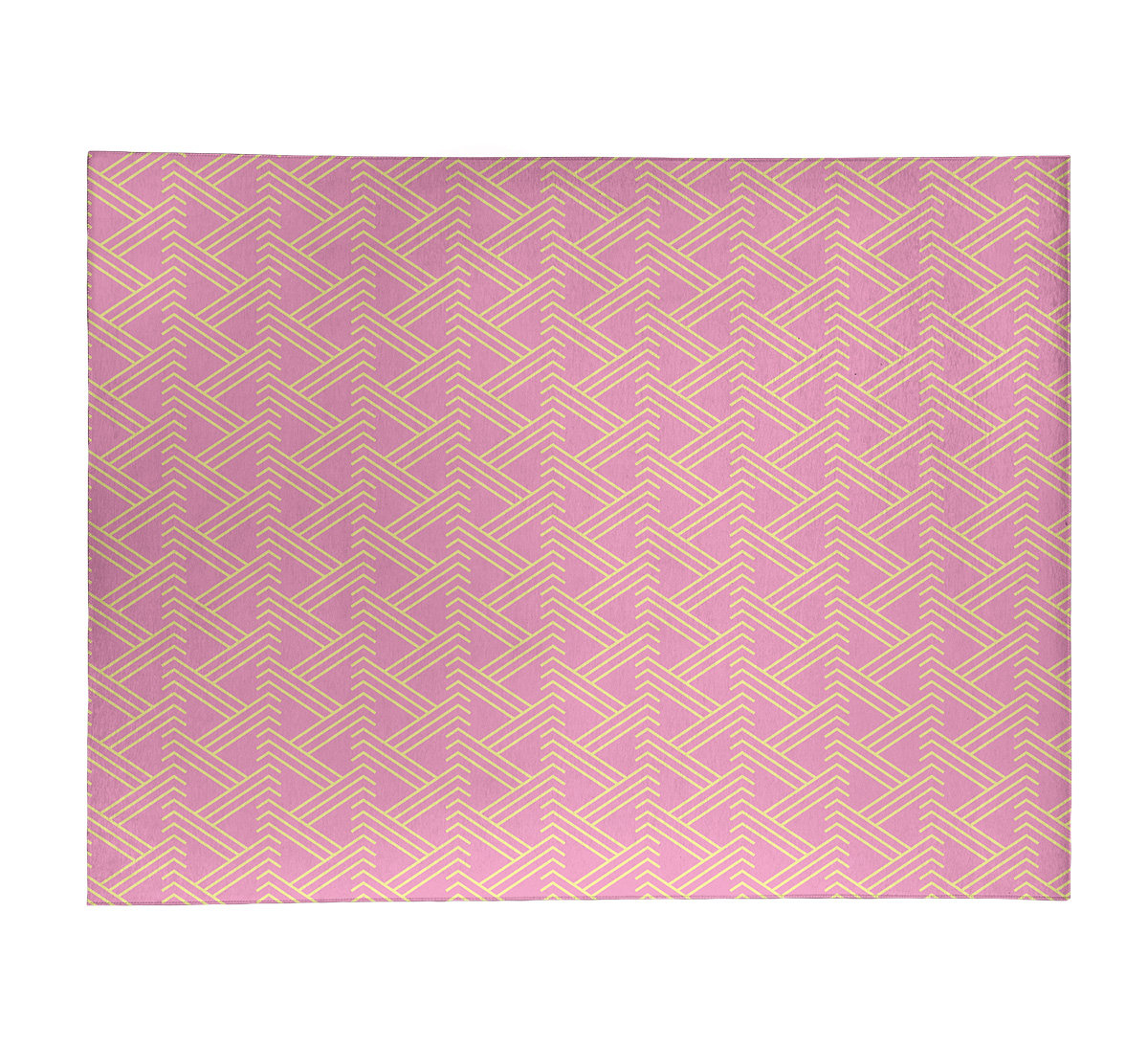 East Urban Home Full Colour Zig Zag Pattern Poly Chenille Rug - Wayfair ...