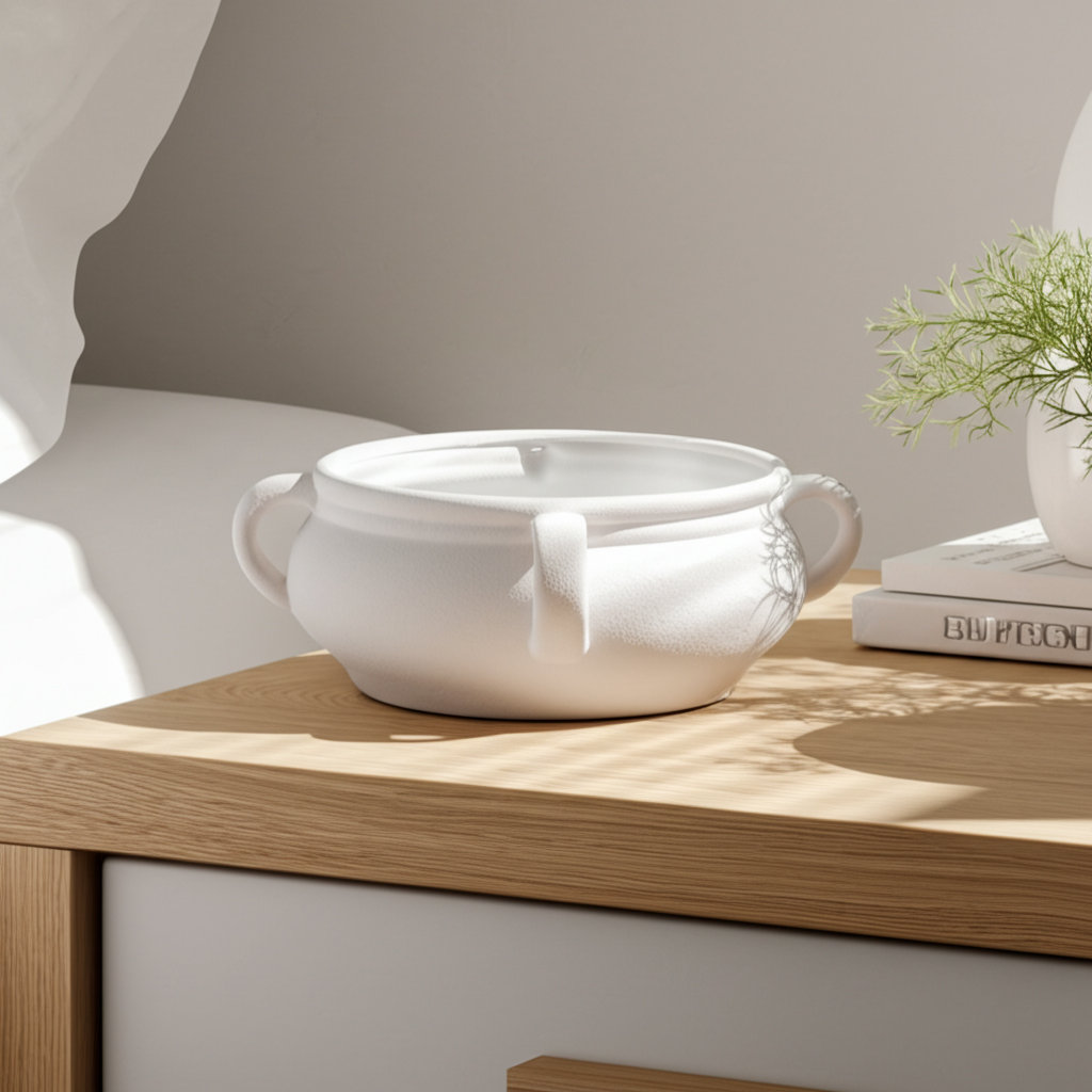 Winston Porter Contemporary Ceramic Bowl With Three-Handle Design ...