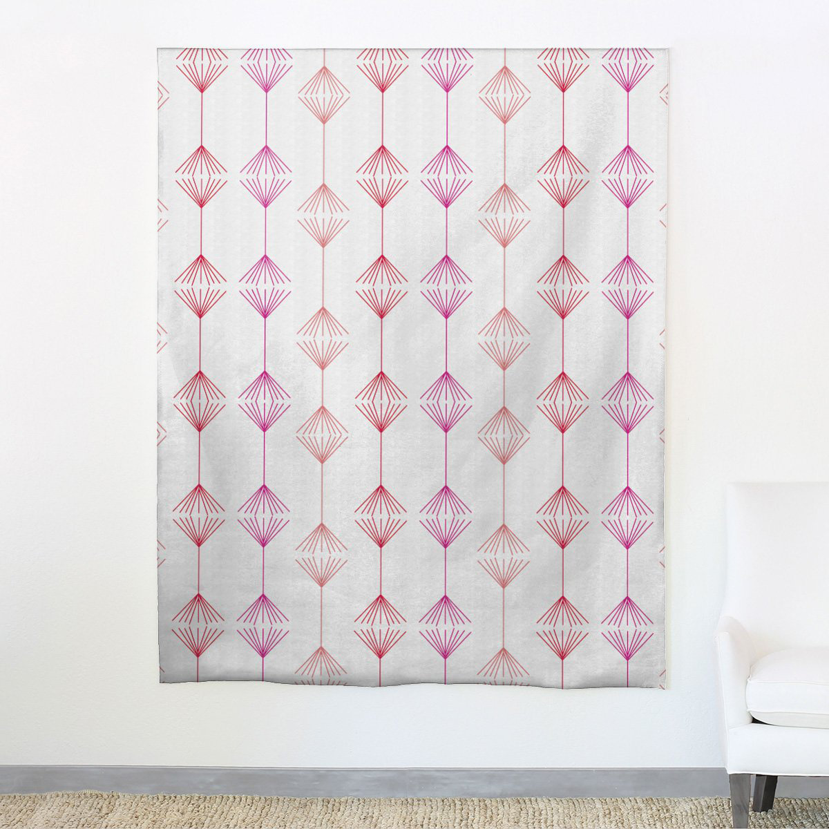 AphroChic Jumping The Broom Fuchsia Fabric - Wayfair Canada