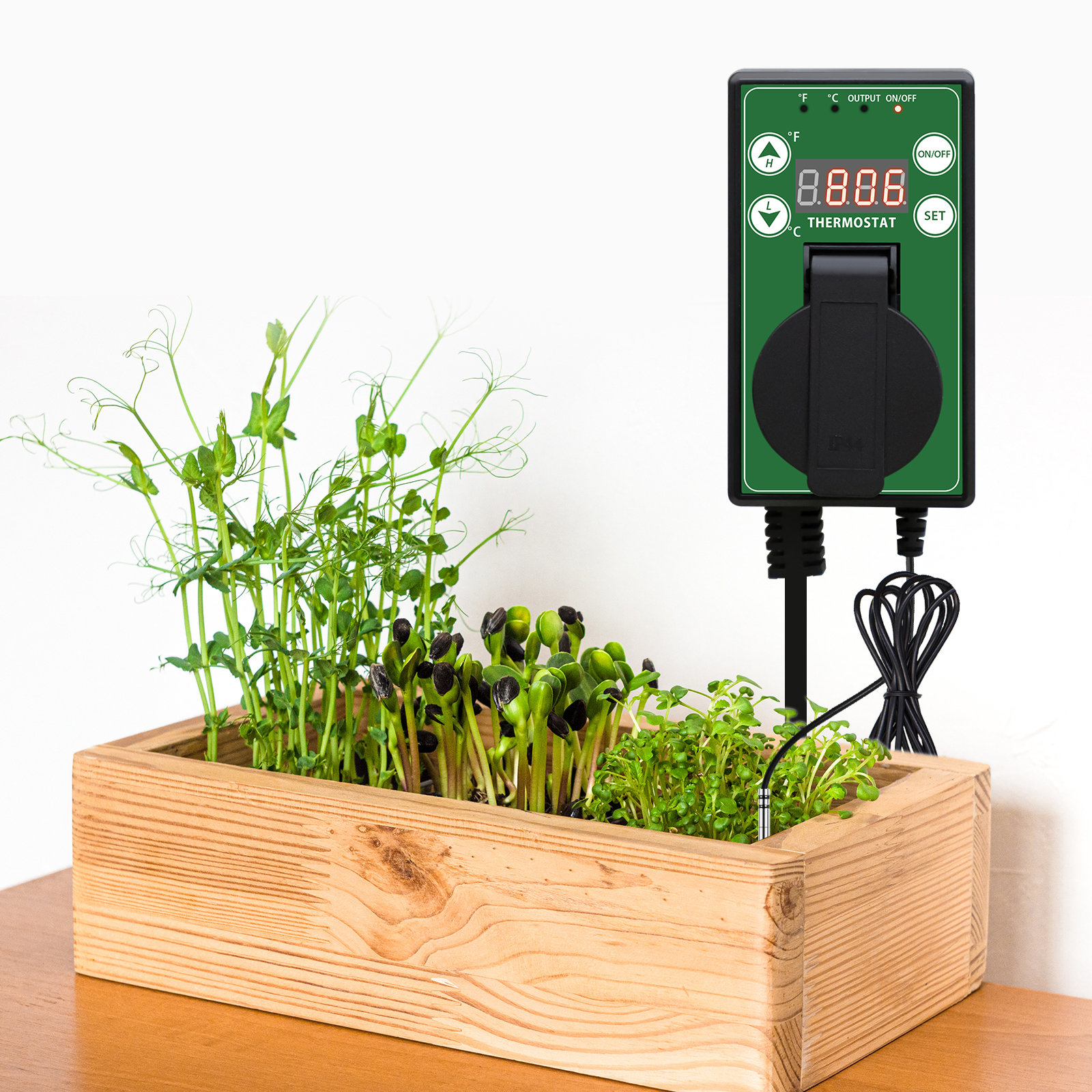 EAGLE PEAK Digital Thermostat Temperature Controllers for Heater, Heat ...