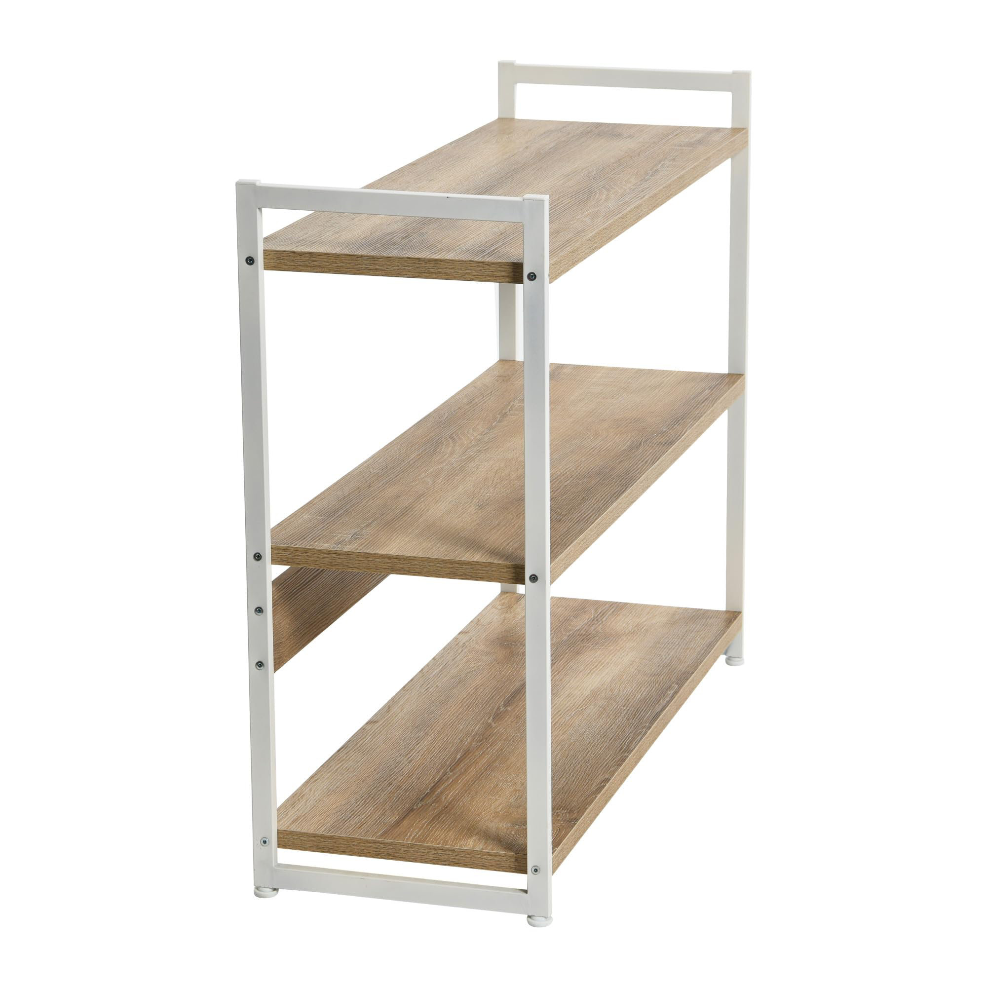 Hokku Designs Ashwood Modular 3-Tier Wide Shelf - Minimalist Design For ...
