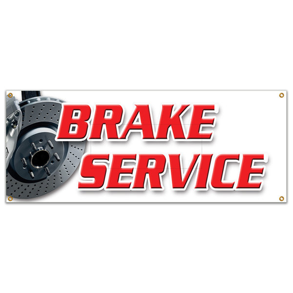 SignMission Brake Service Banner Sign | Wayfair