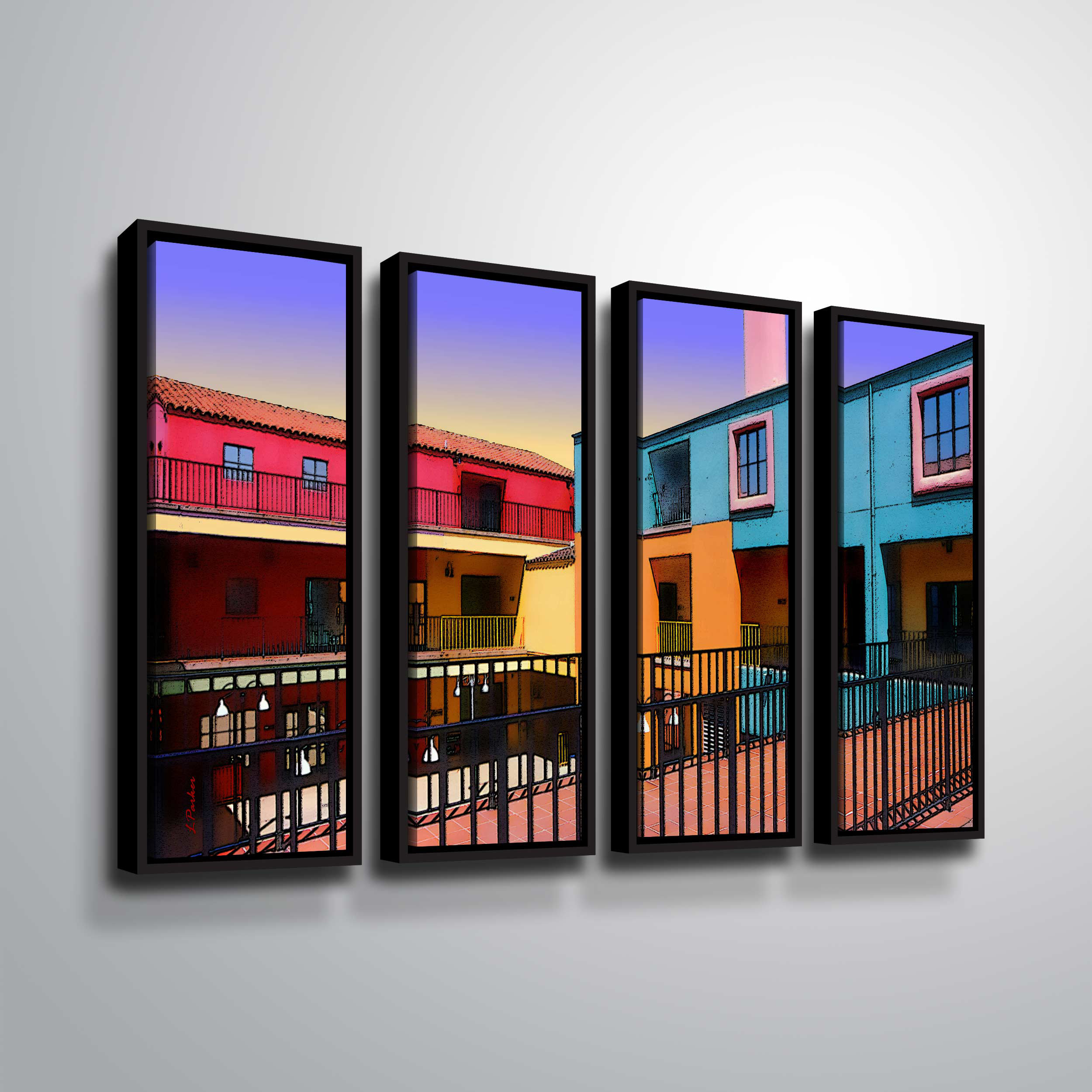 World Menagerie 'Colors and Angles' Graphic Art Print Multi-Piece Image ...