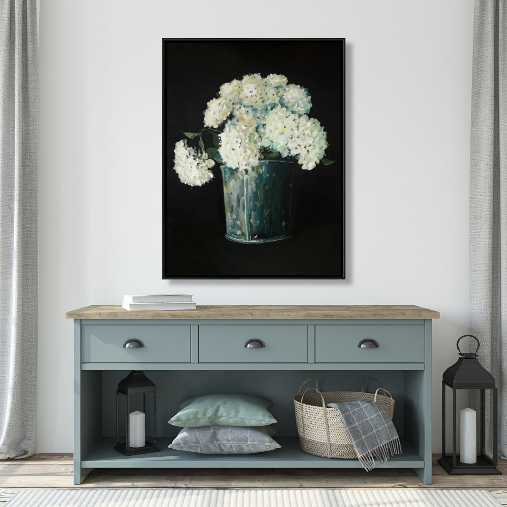 Begin Edition International Inc. " White Hydrangea Flowers " on | Wayfair