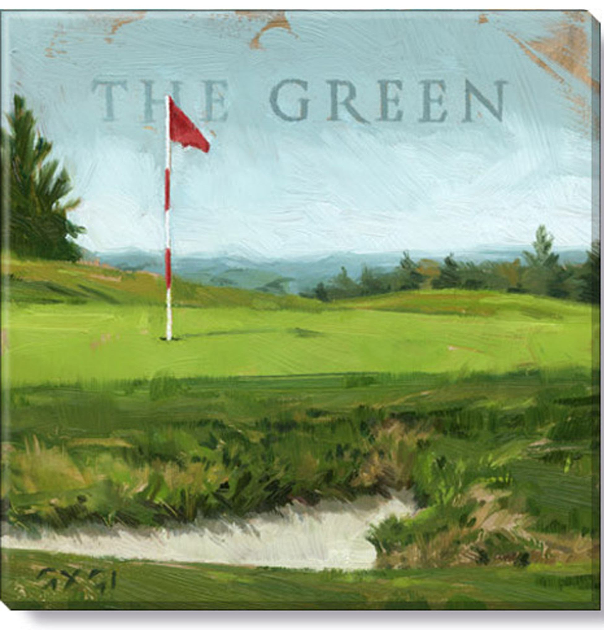 Darren Gygi Home Collection The Green by Darren Gygi - Wrapped Canvas ...