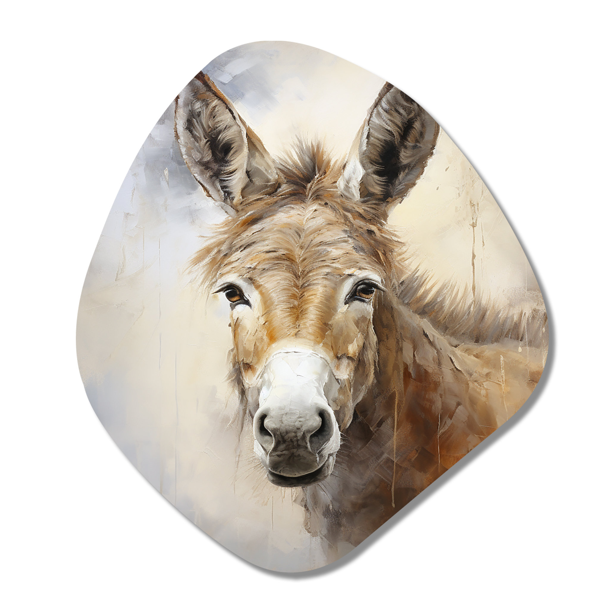August Grove® Sophisticated Donkey Portrait II - Donkey Nebula Shape ...
