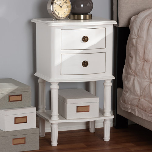 White Wood Nightstands You'll Love | Wayfair