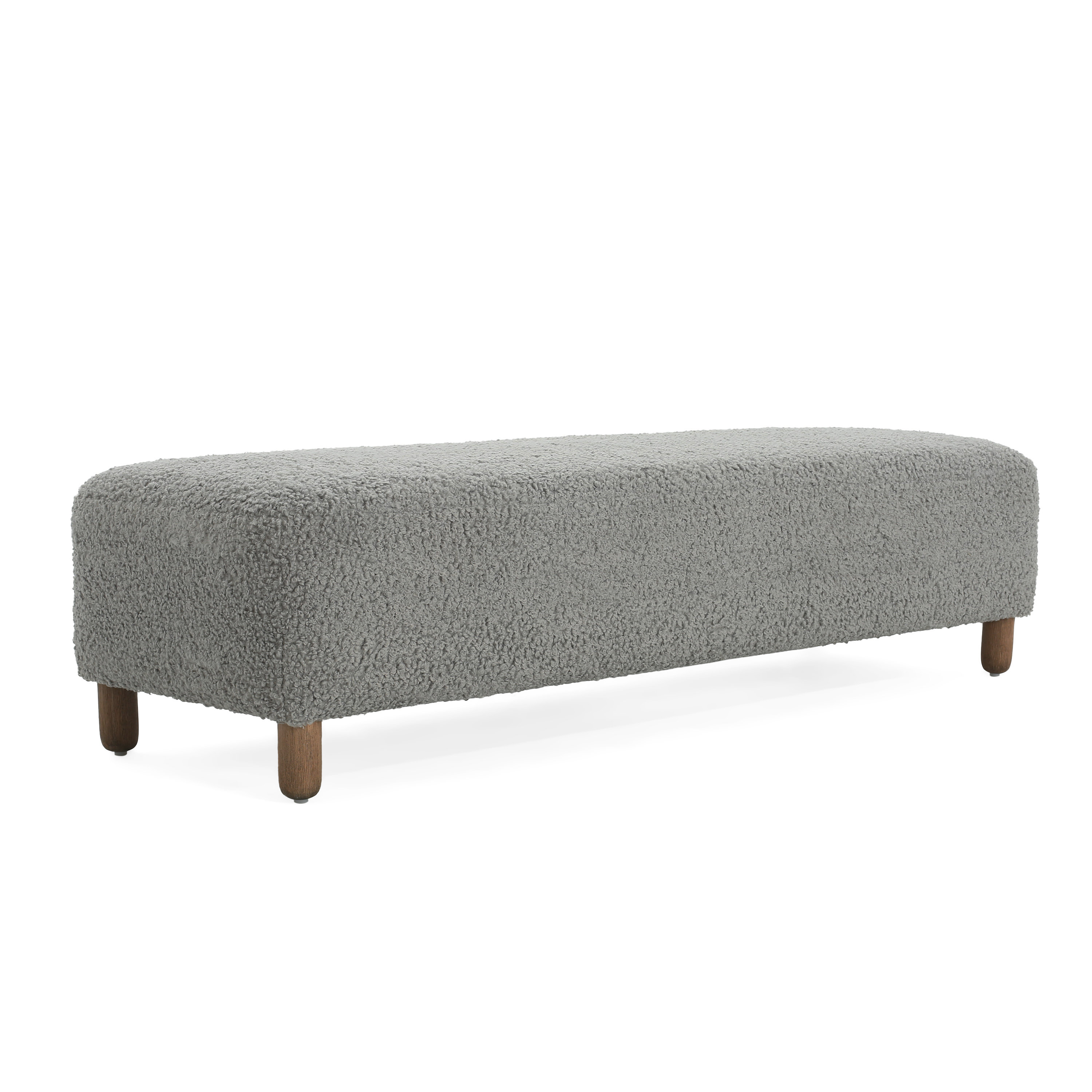 Latitude Run® Grey Rectangular Modern Comfortable Ottoman For Living ...