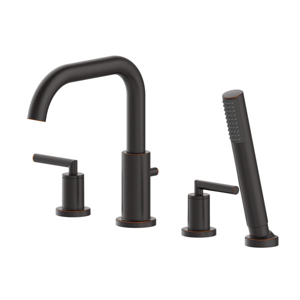 JACUZZI® Contento Double Handle Deck Mounted Roman Tub Faucet | Wayfair
