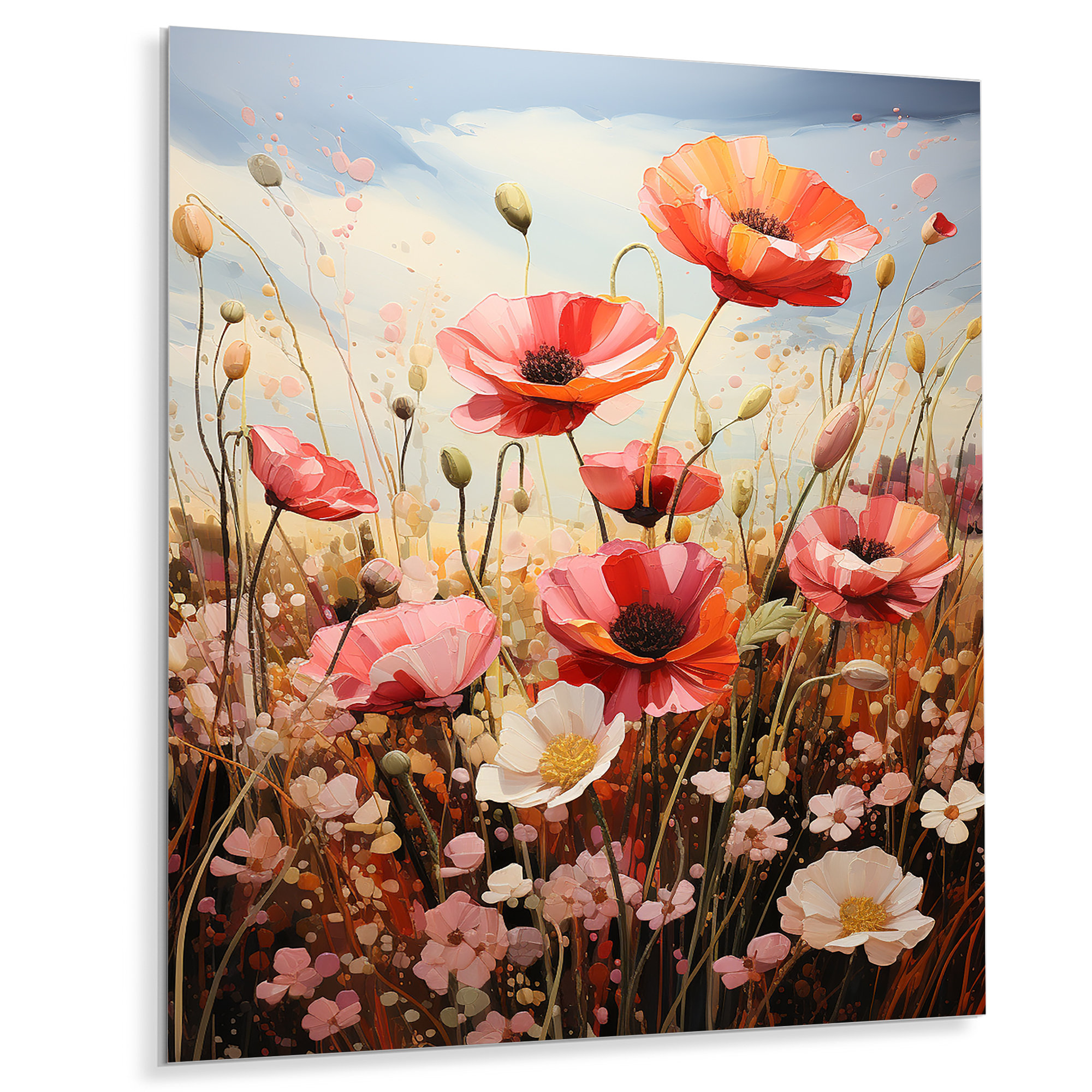 Winston Porter Countryside Red Poppy Field VIII - Floral & Botanical ...