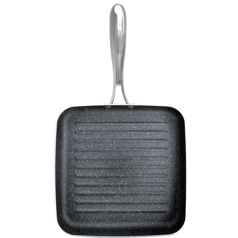 Granitestone 10.5" Nonstick Square Grill Pan with Stay Cool Handle ...