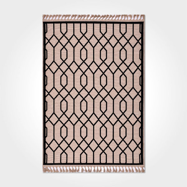 Corrigan Studio® Leonzo Geometric Machine Woven Wool/Cotton Area Rug in ...