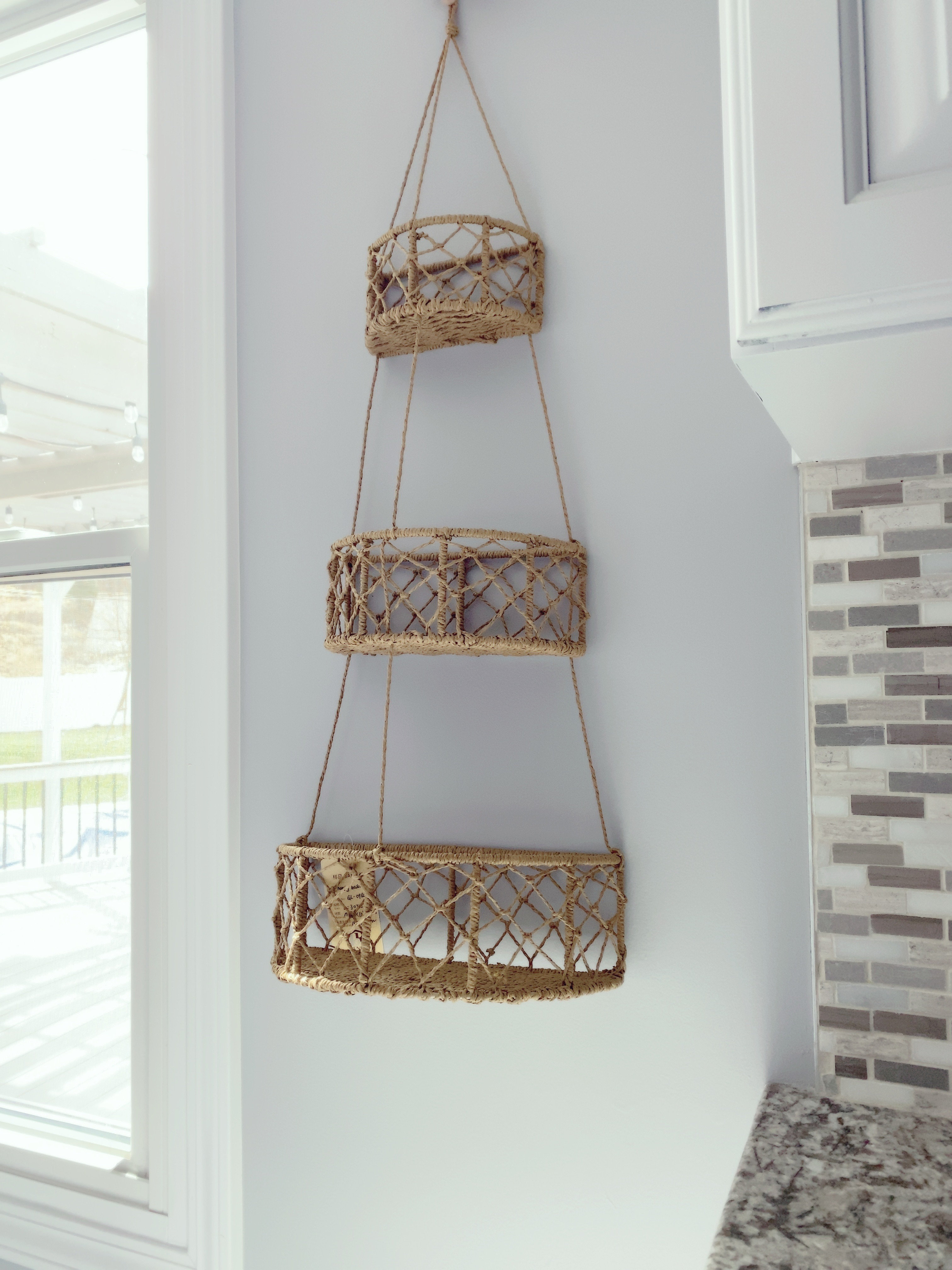 MOON NATURAL HOME DECOR Wall Storage Organizer with Wall Baskets | Wayfair