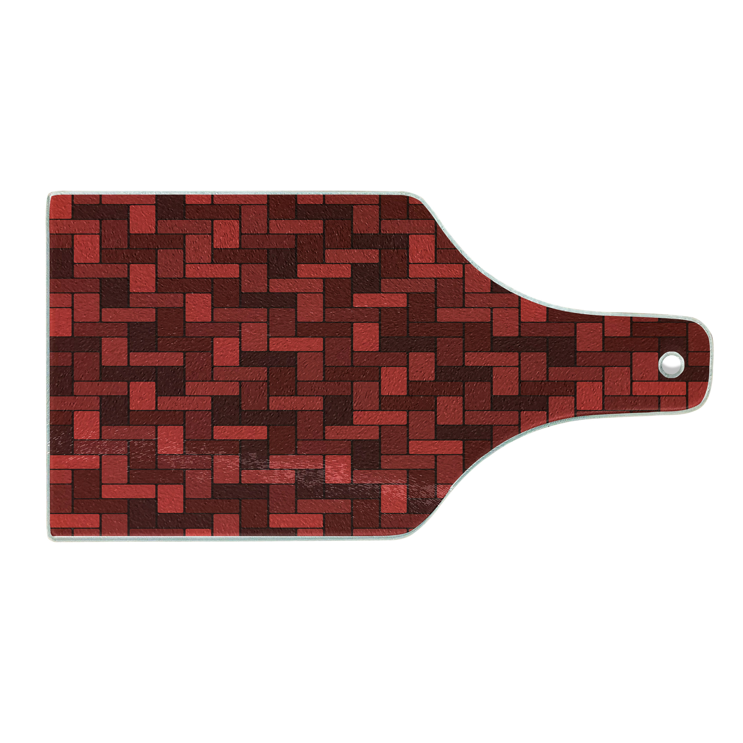 Ambesonne Brick Tempered Glass Cutting Board Rectangular Diagonal ...