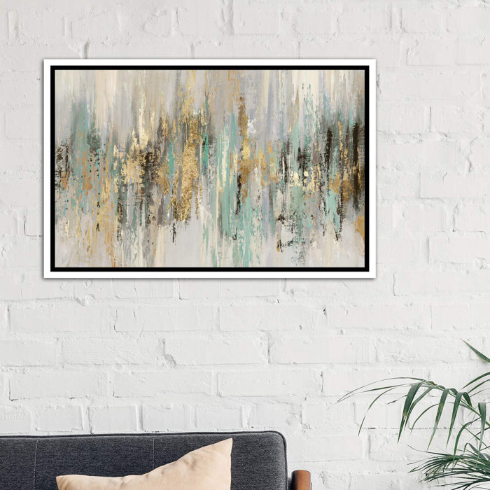 The Twillery Co.® Dripping Gold I by Tom Reeves - Print & Reviews | Wayfair