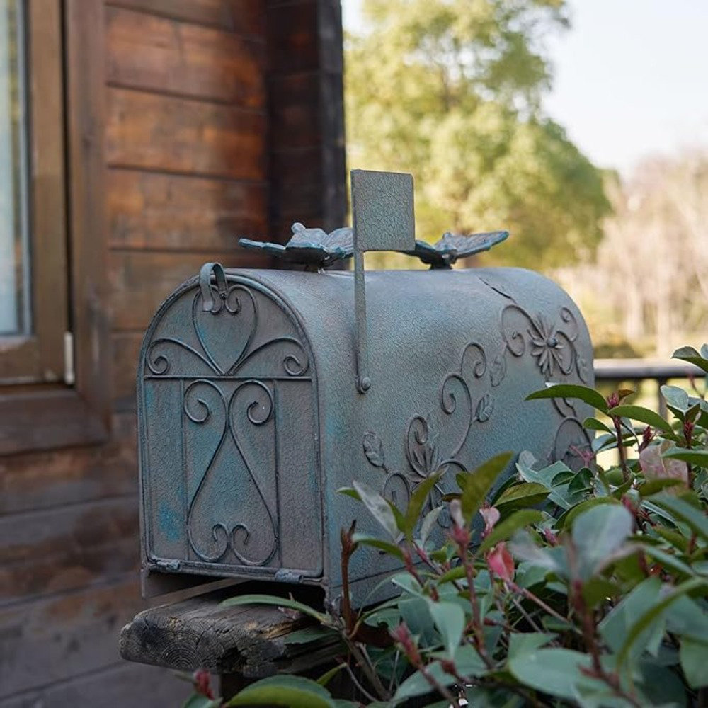 Invenitiah Heavy Duty Galvanized Steel Mailbox Post, Rural Mail Box ...