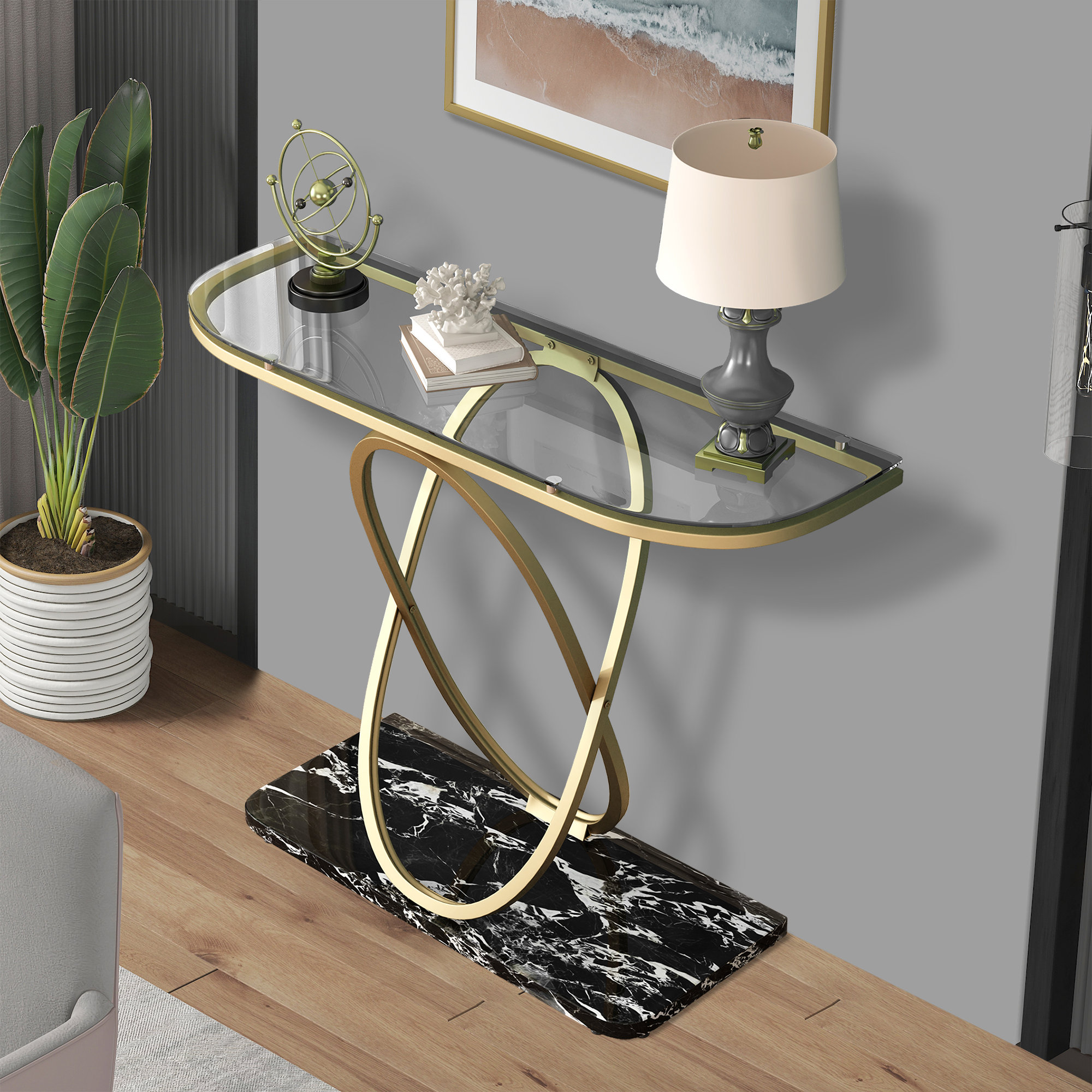 Willa Arlo Interiors Germania 43.3" Console Table & Reviews | Wayfair