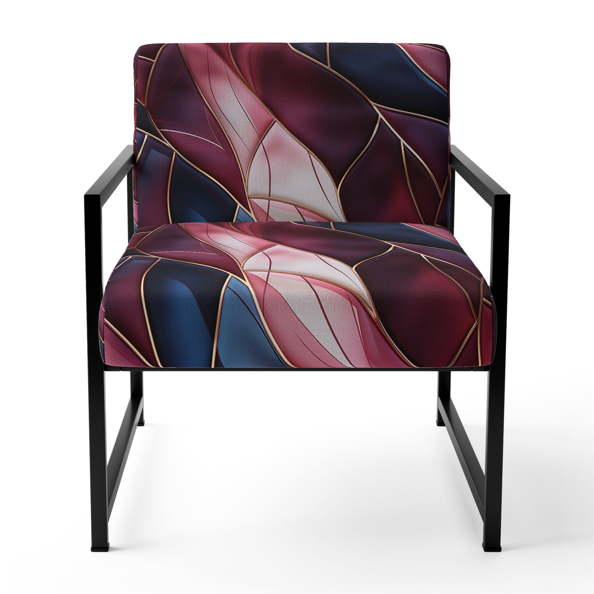 East Urban Home Radiant Glamour Deep Burgundy Marlbe - Upholstered ...