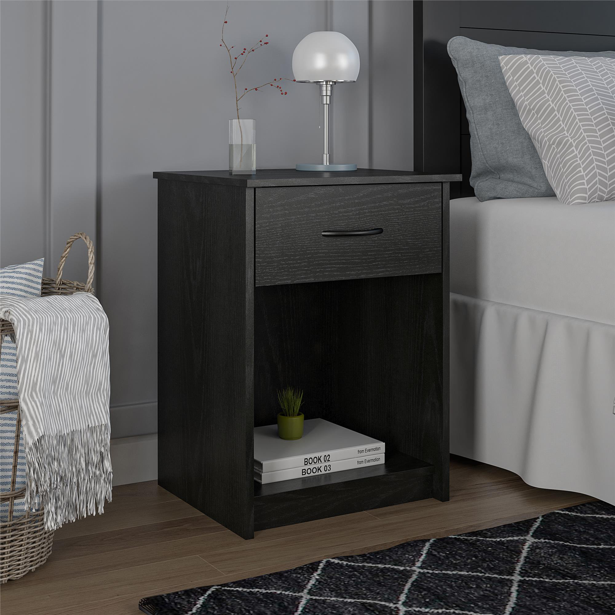 Ameriwood Home Classic Nightstand With Drawer, | Wayfair