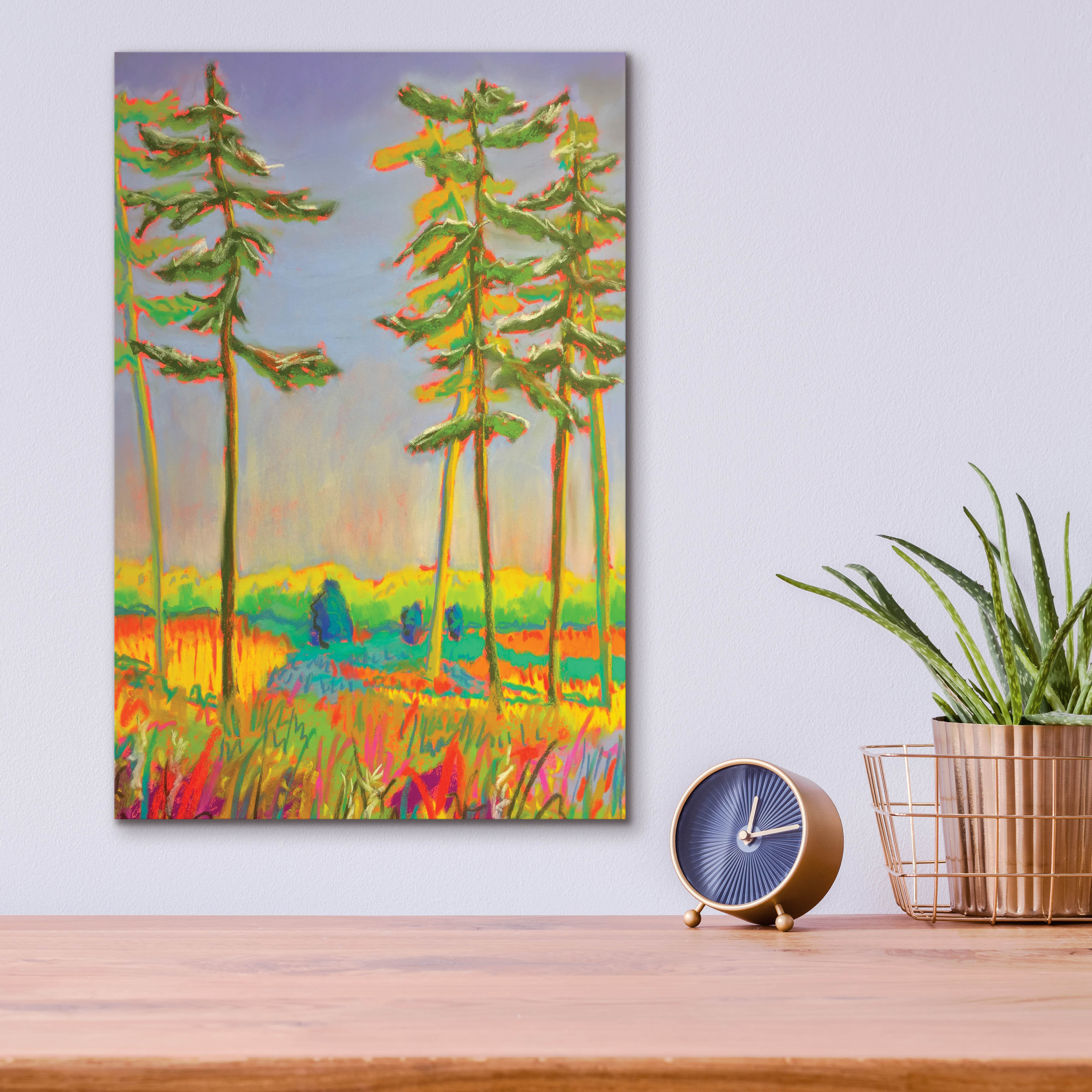 Winston Porter 'The Pines' by Bebe Keith Acrylic Glass Wall Art, 12" x ...